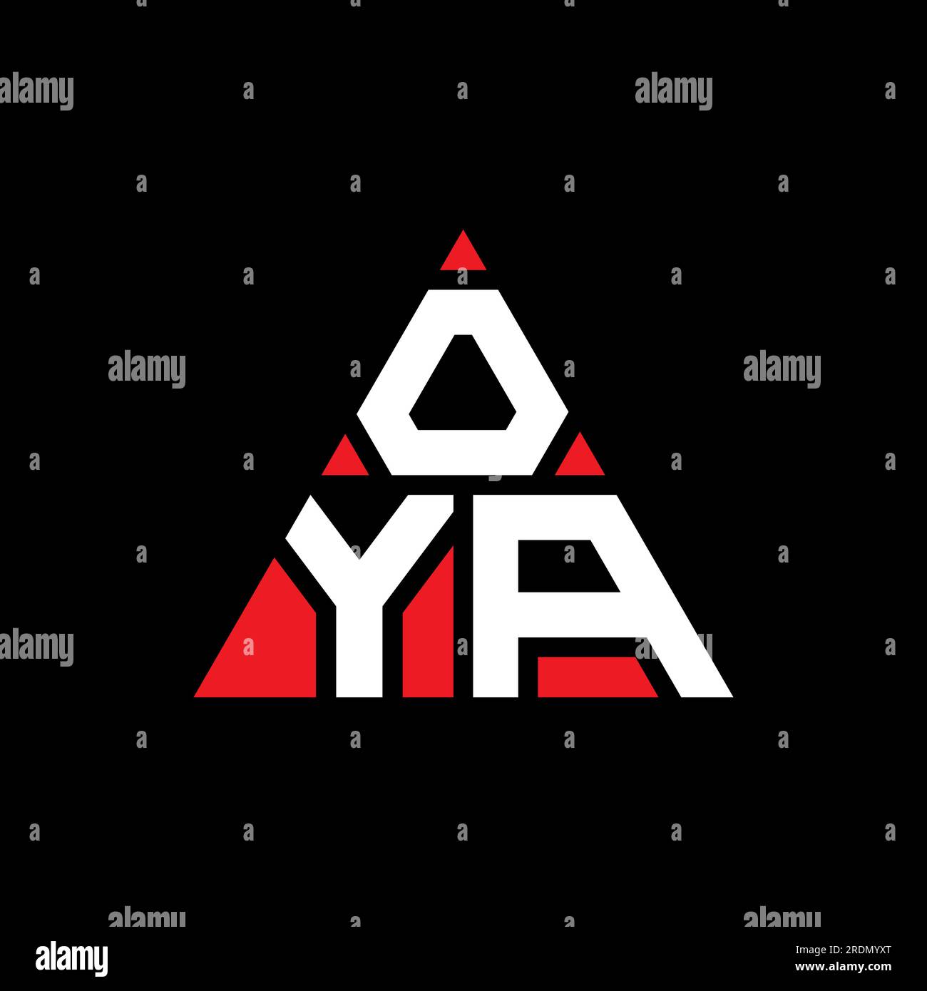 Oya Triangle Letter Logo Design With Triangle Shape Oya Triangle Logo Design Monogram Oya