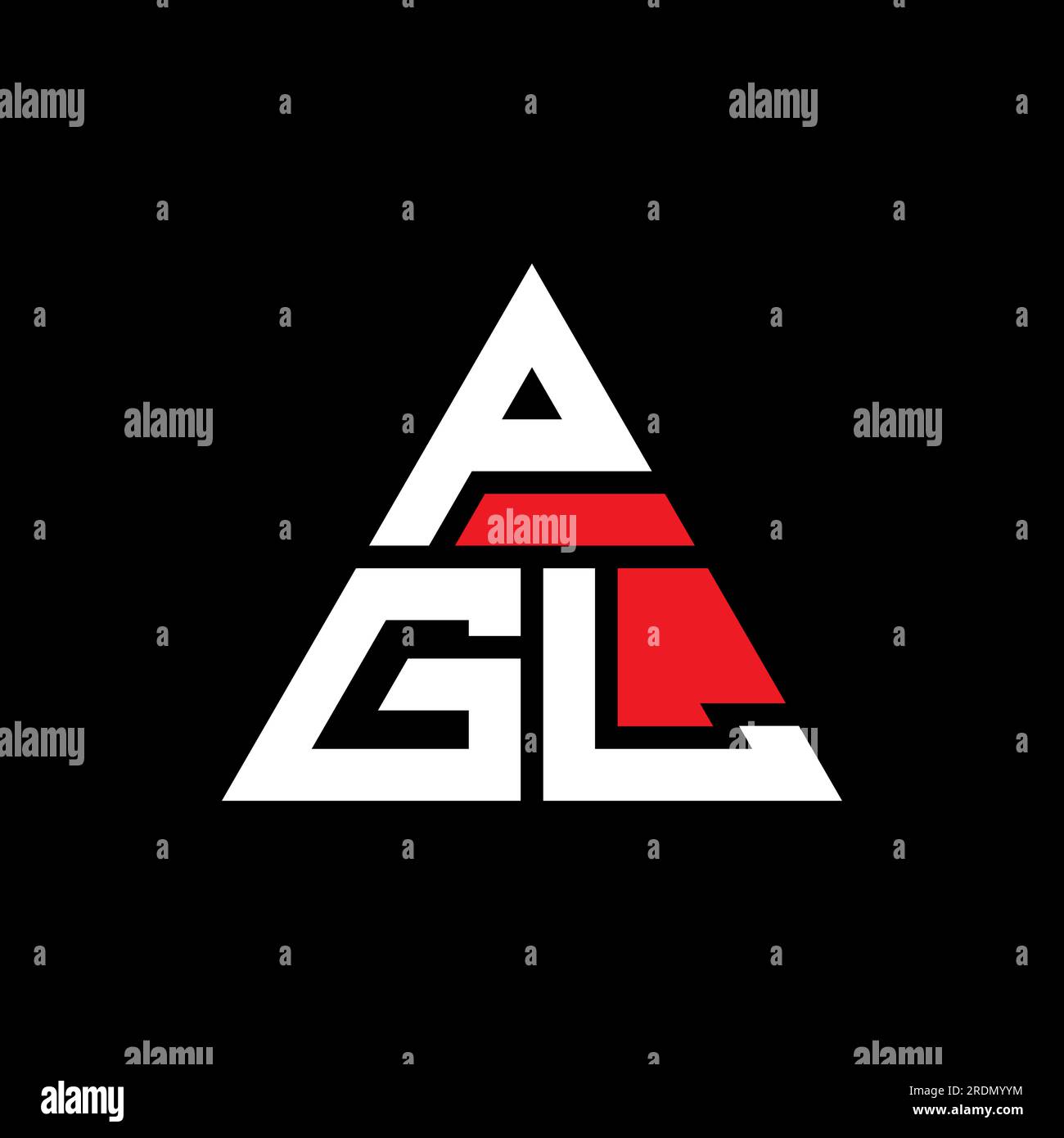 PGL triangle letter logo design with triangle shape. PGL triangle logo ...