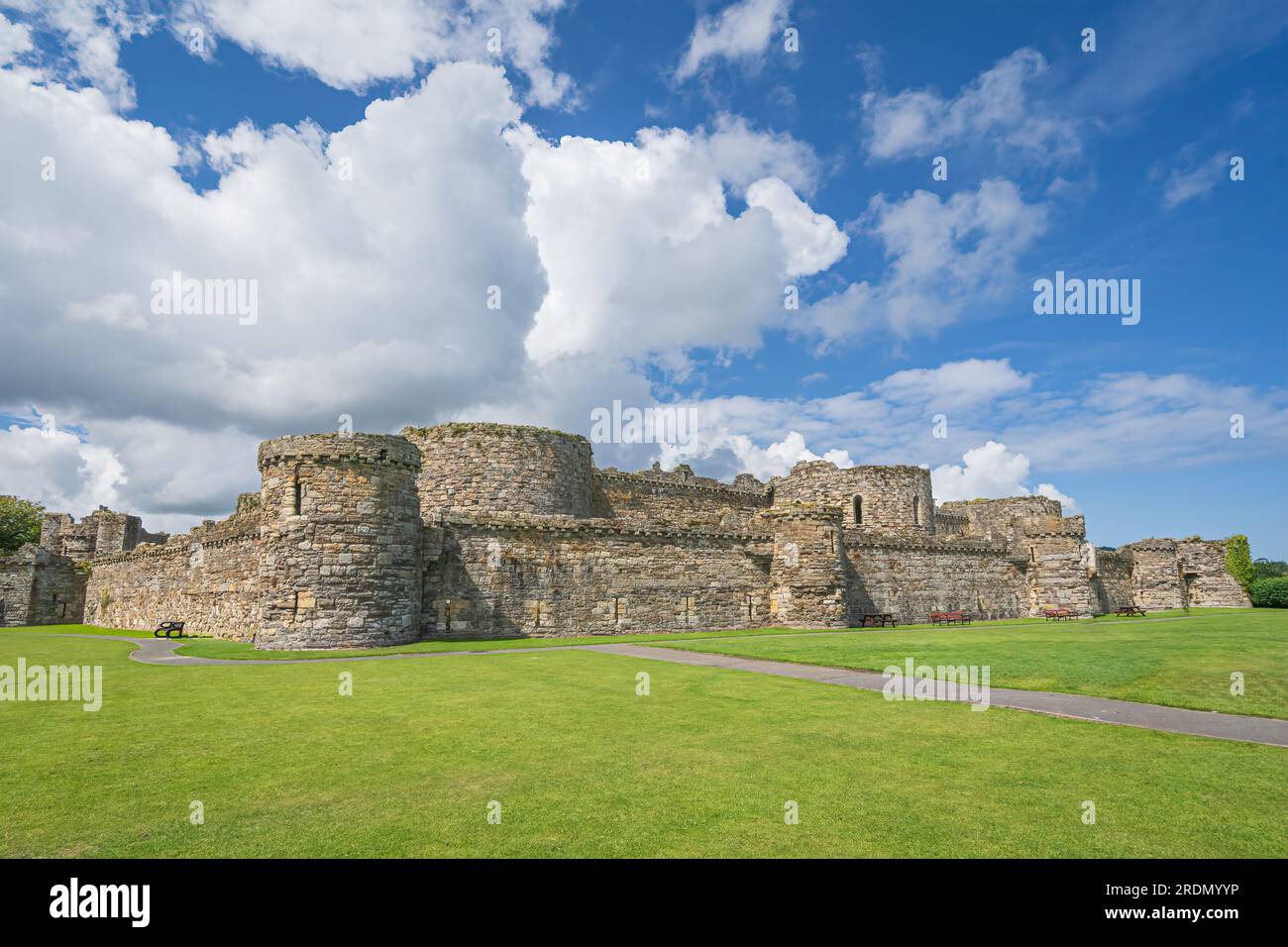 Beaumaris Castle on the isle of Anglesey Stock Photo - Alamy