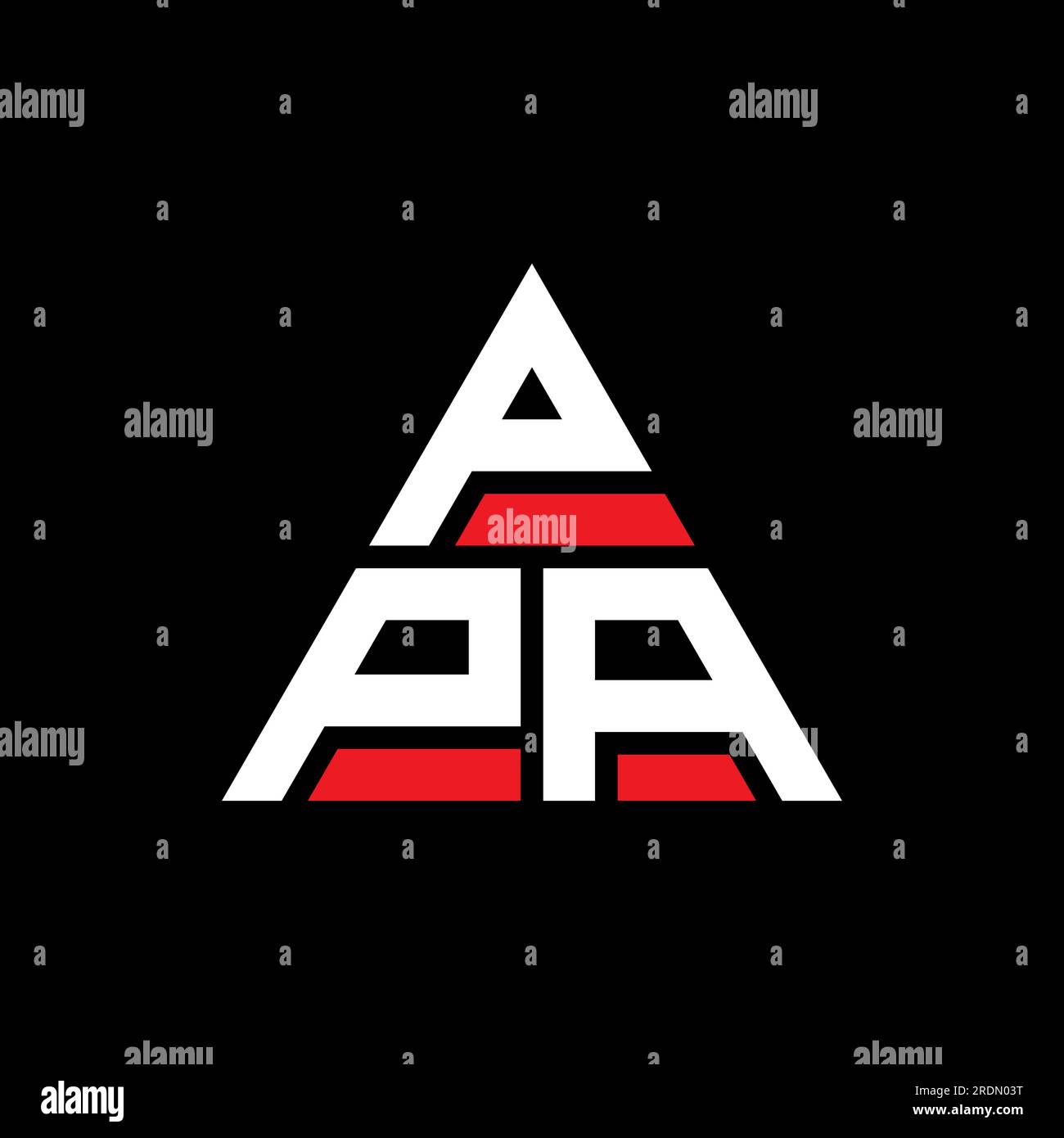 PPA triangle letter logo design with triangle shape. PPA triangle logo ...