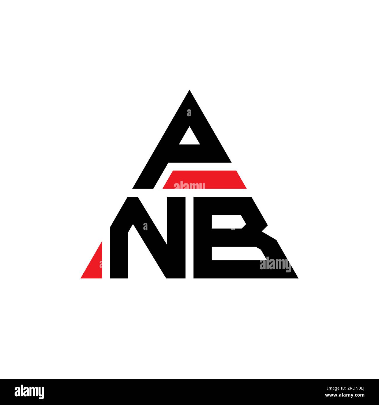 PNB triangle letter logo design with triangle shape. PNB triangle logo ...
