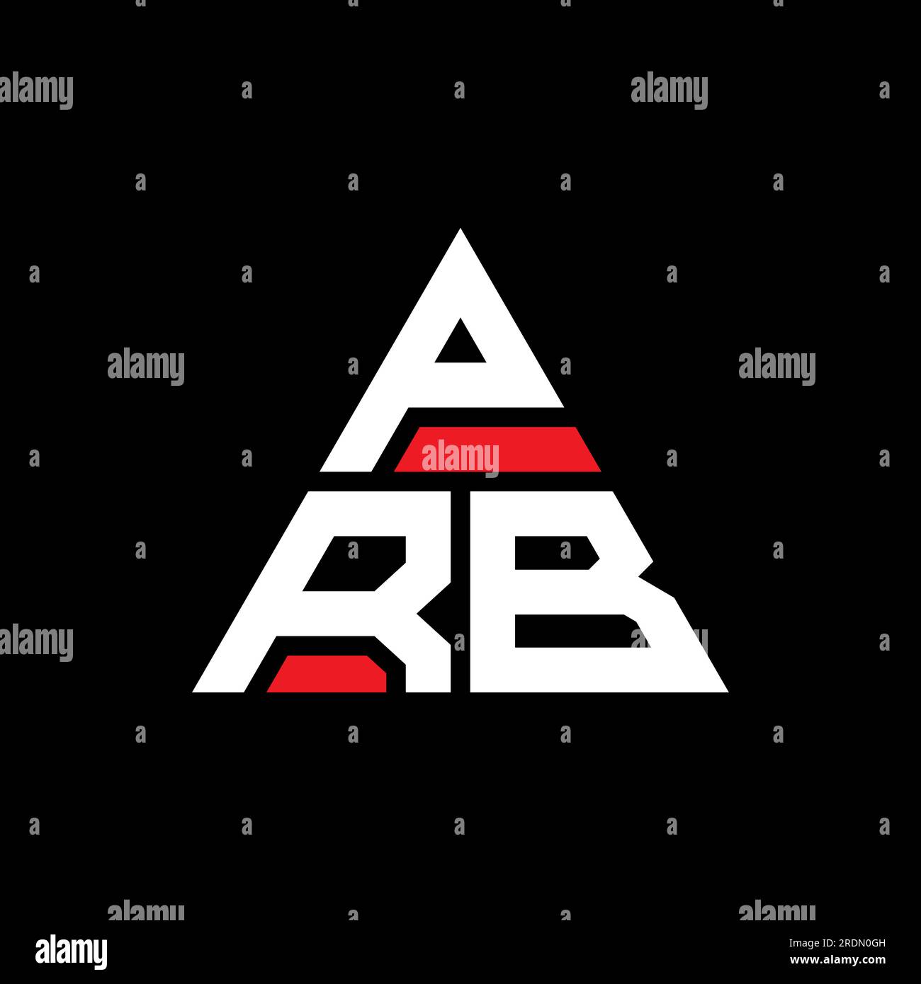 PRB triangle letter logo design with triangle shape. PRB triangle logo ...