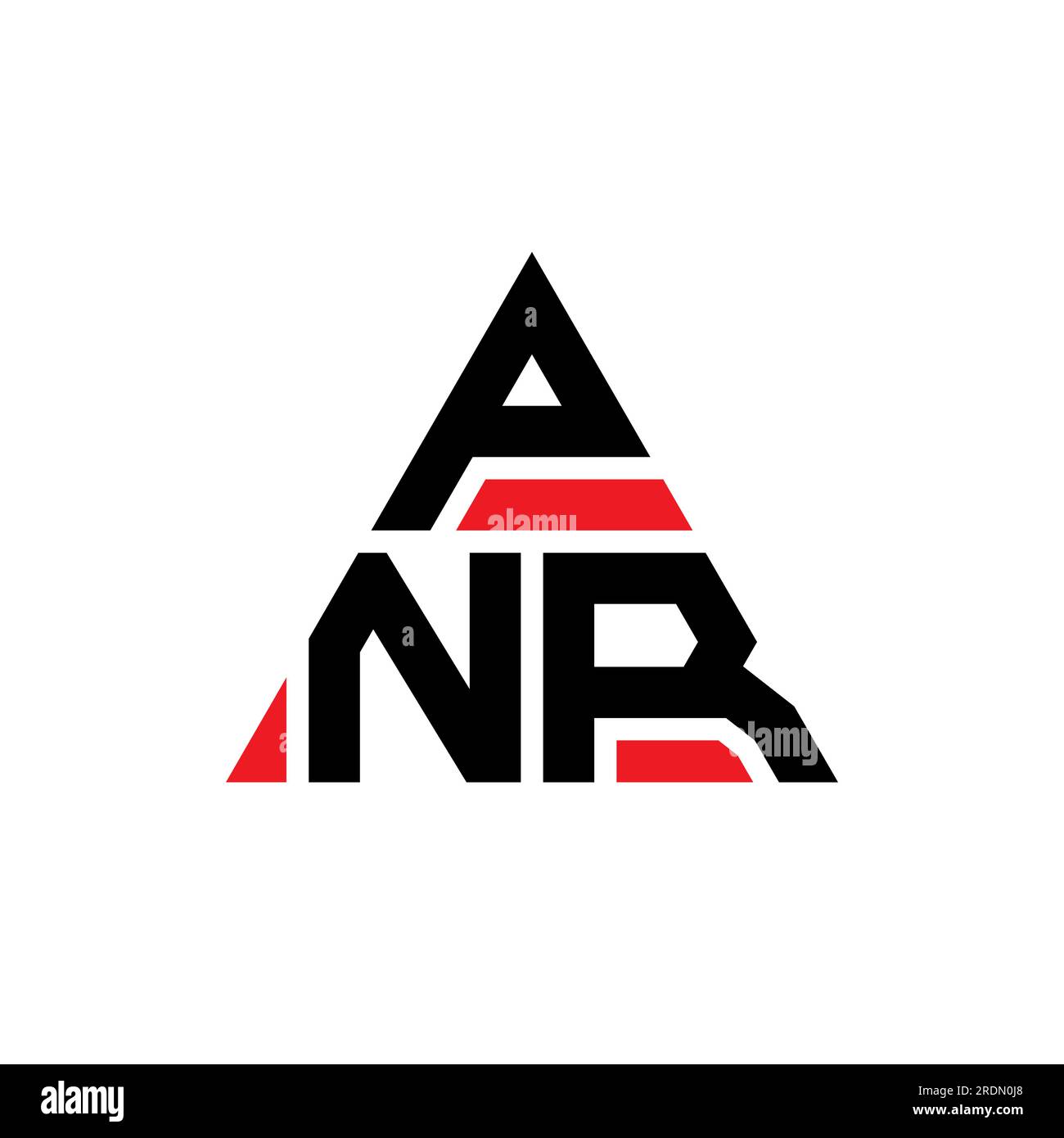PNR triangle letter logo design with triangle shape. PNR triangle logo ...