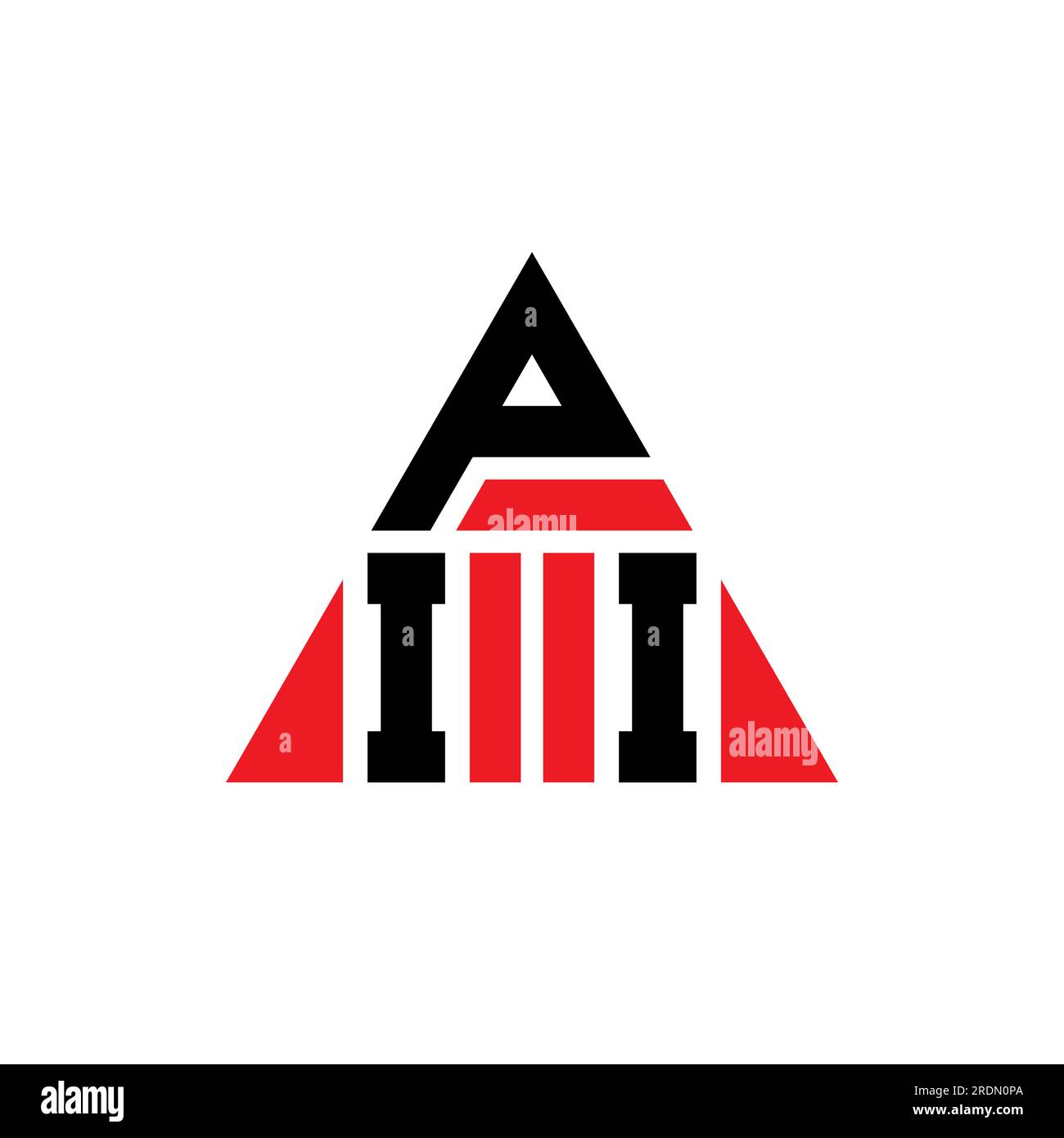 PII triangle letter logo design with triangle shape. PII triangle logo ...