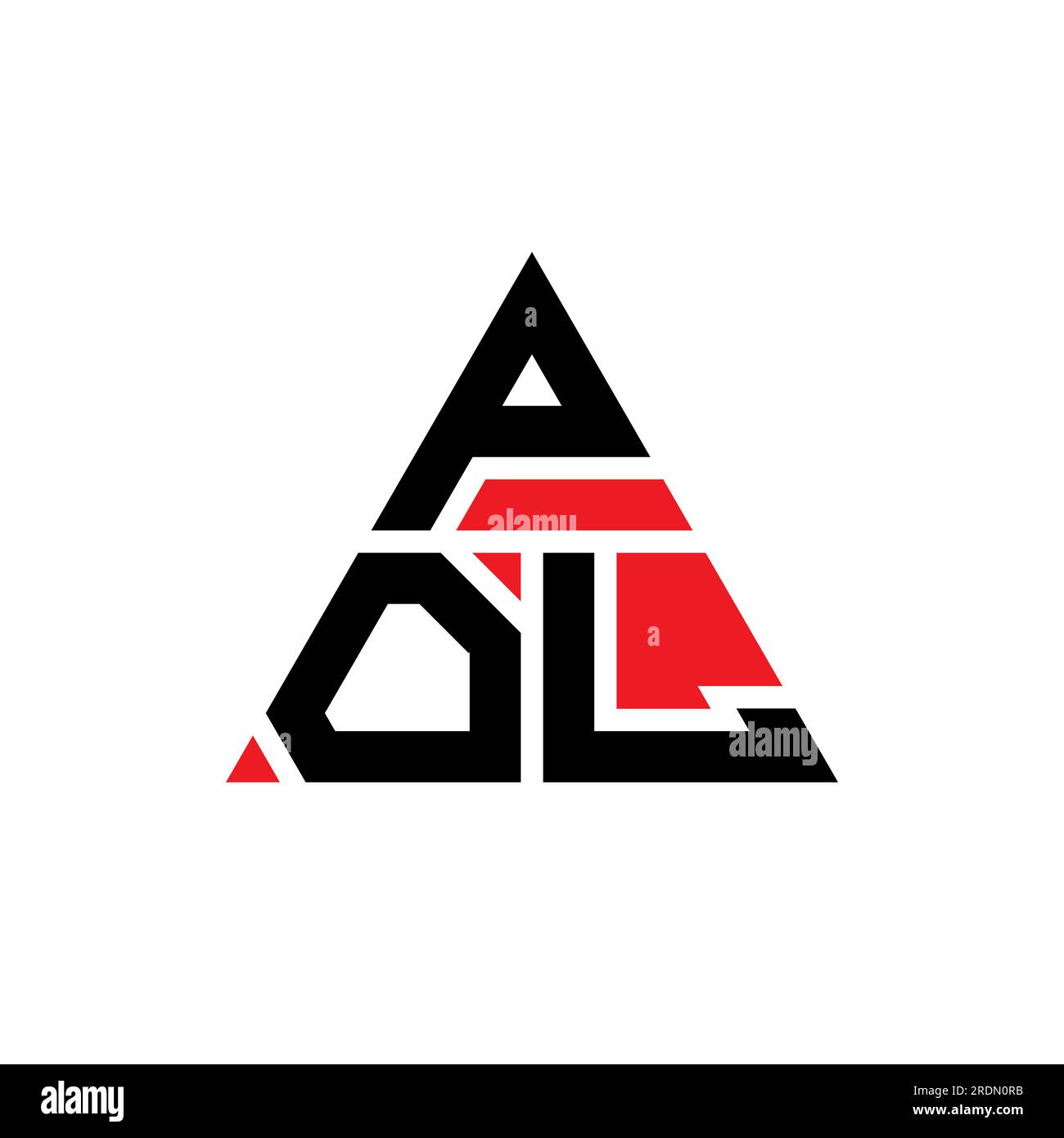 POL triangle letter logo design with triangle shape. POL triangle logo ...