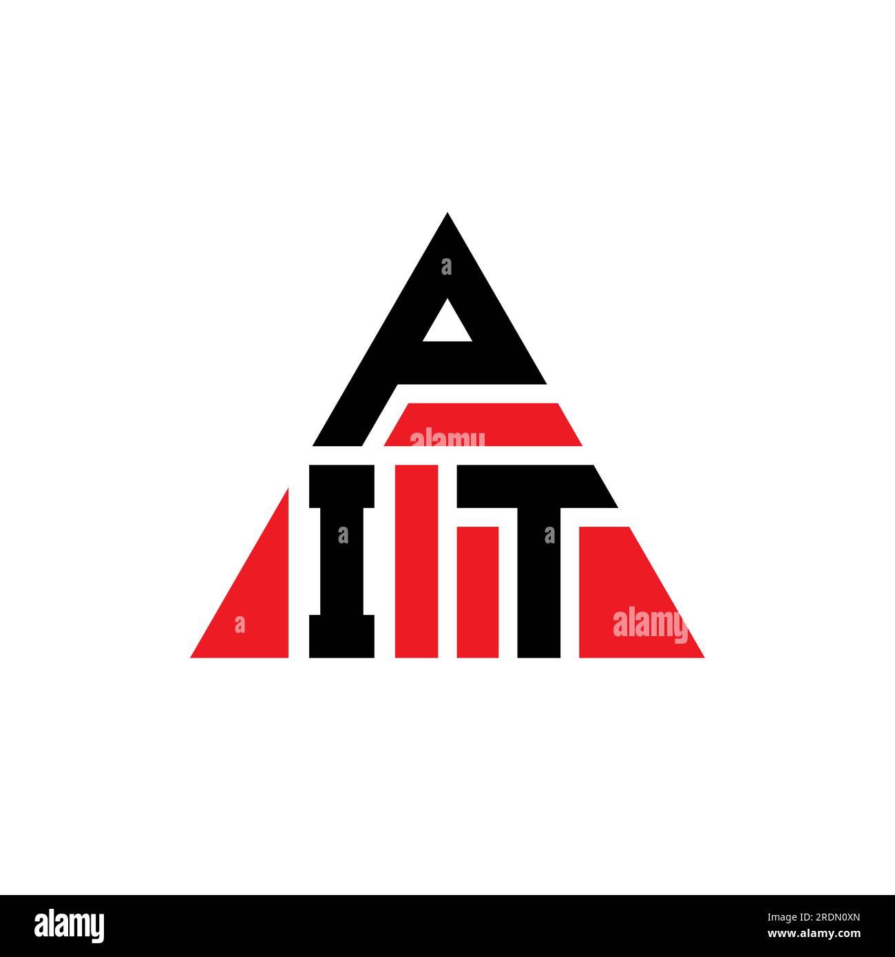 PIT triangle letter logo design with triangle shape. PIT triangle logo ...