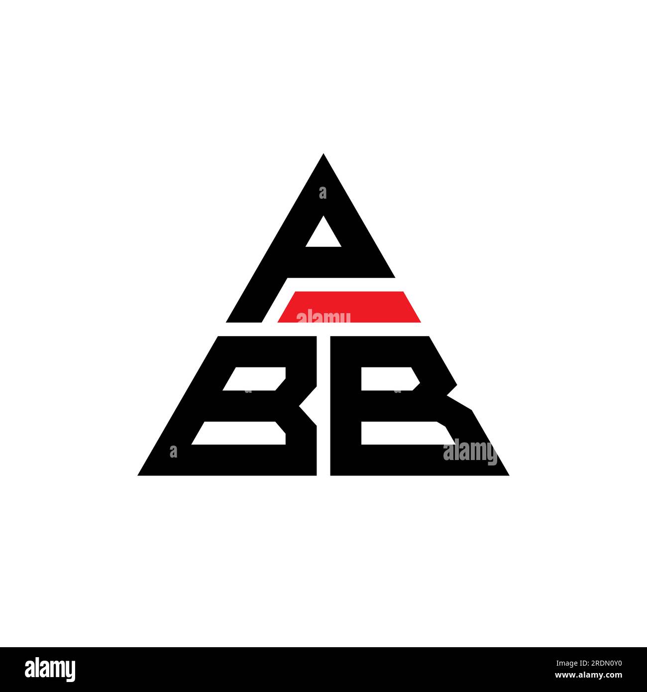 PBB triangle letter logo design with triangle shape. PBB triangle logo ...