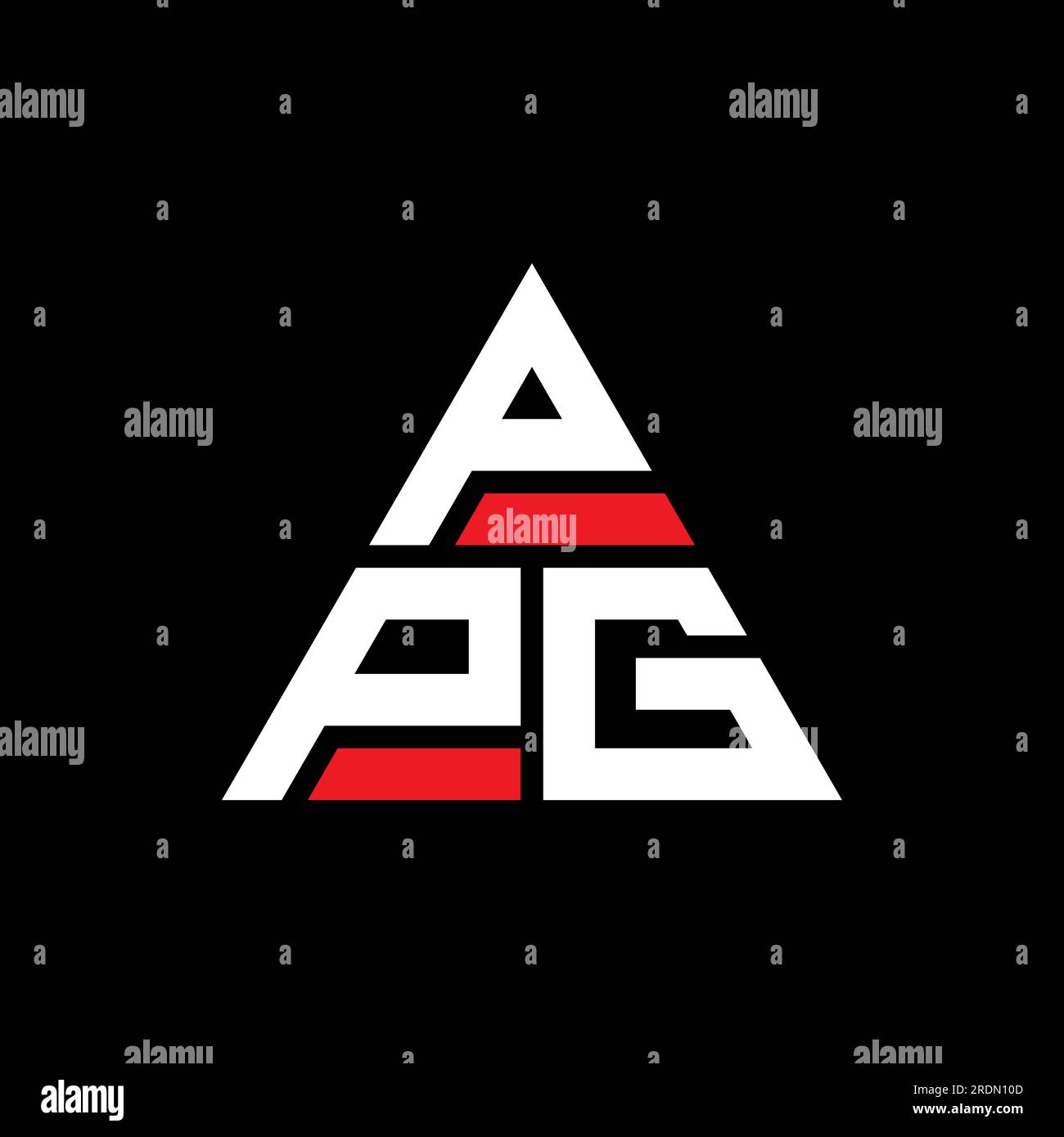 PPG triangle letter logo design with triangle shape. PPG triangle logo ...