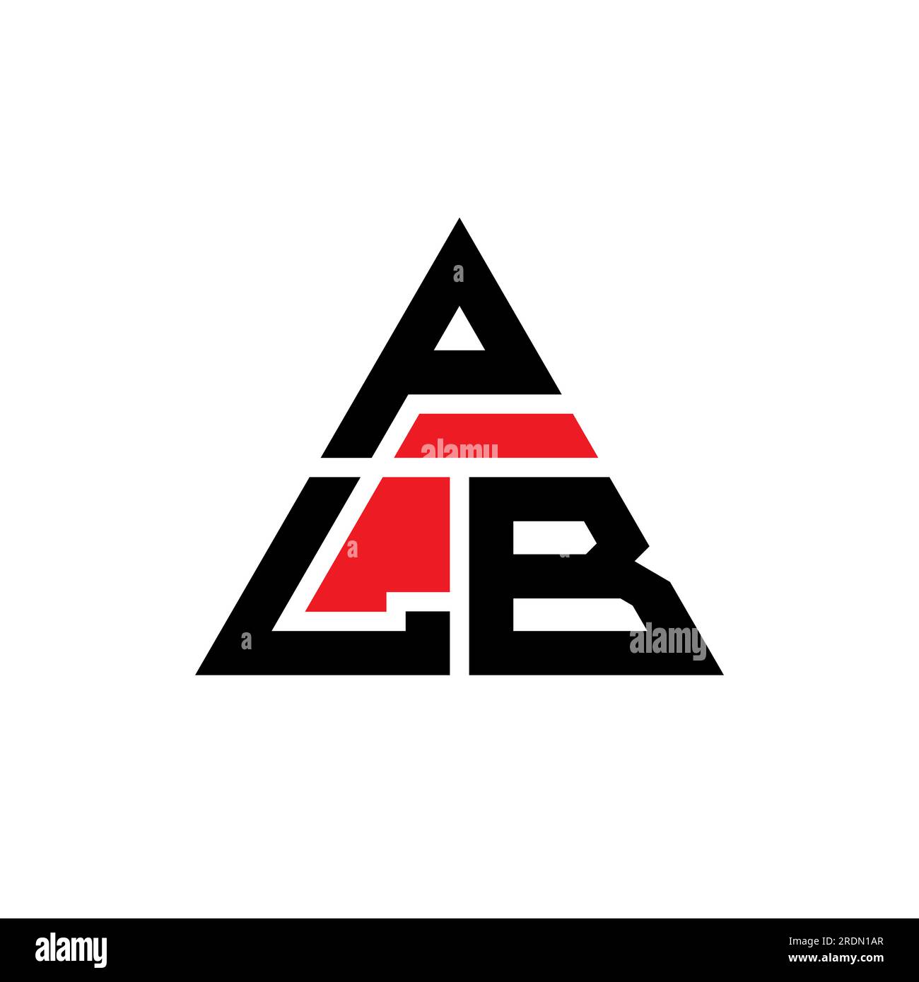 PLB triangle letter logo design with triangle shape. PLB triangle logo ...