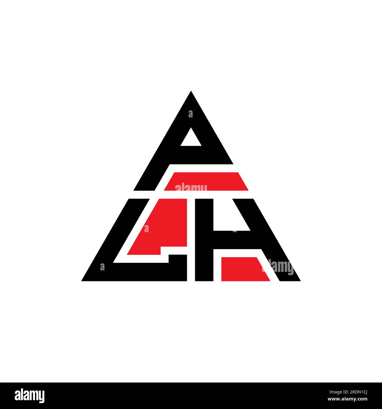 PLH triangle letter logo design with triangle shape. PLH triangle logo ...