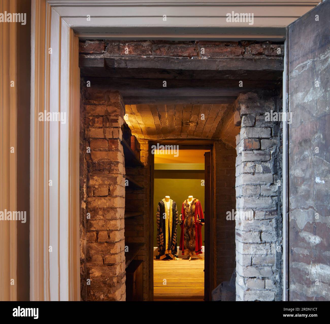 Robing room with vintage robes. York Mansion House, York, United ...