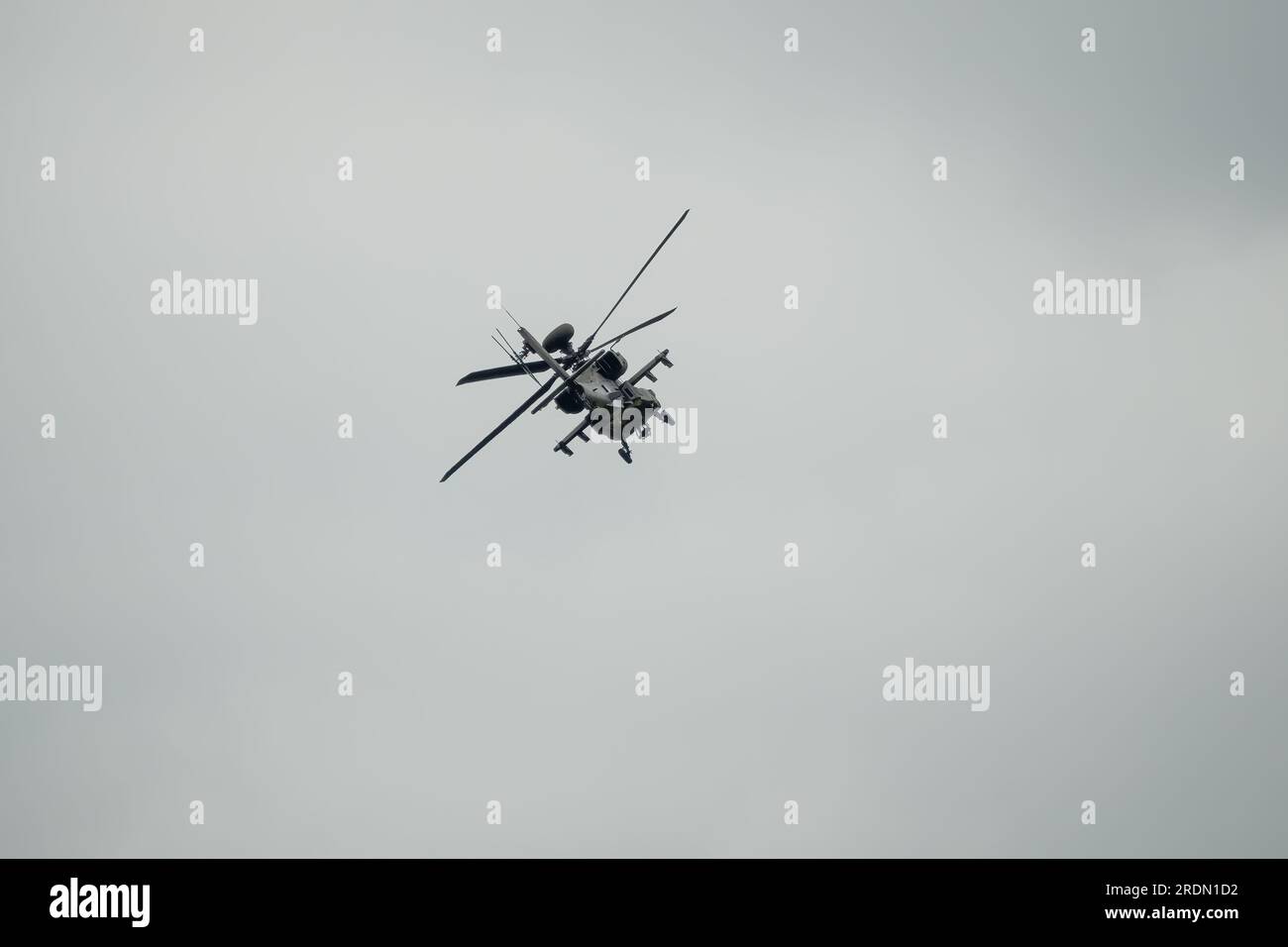 close-up of British army Boeing Apache Attack helicopter AH-64E ...