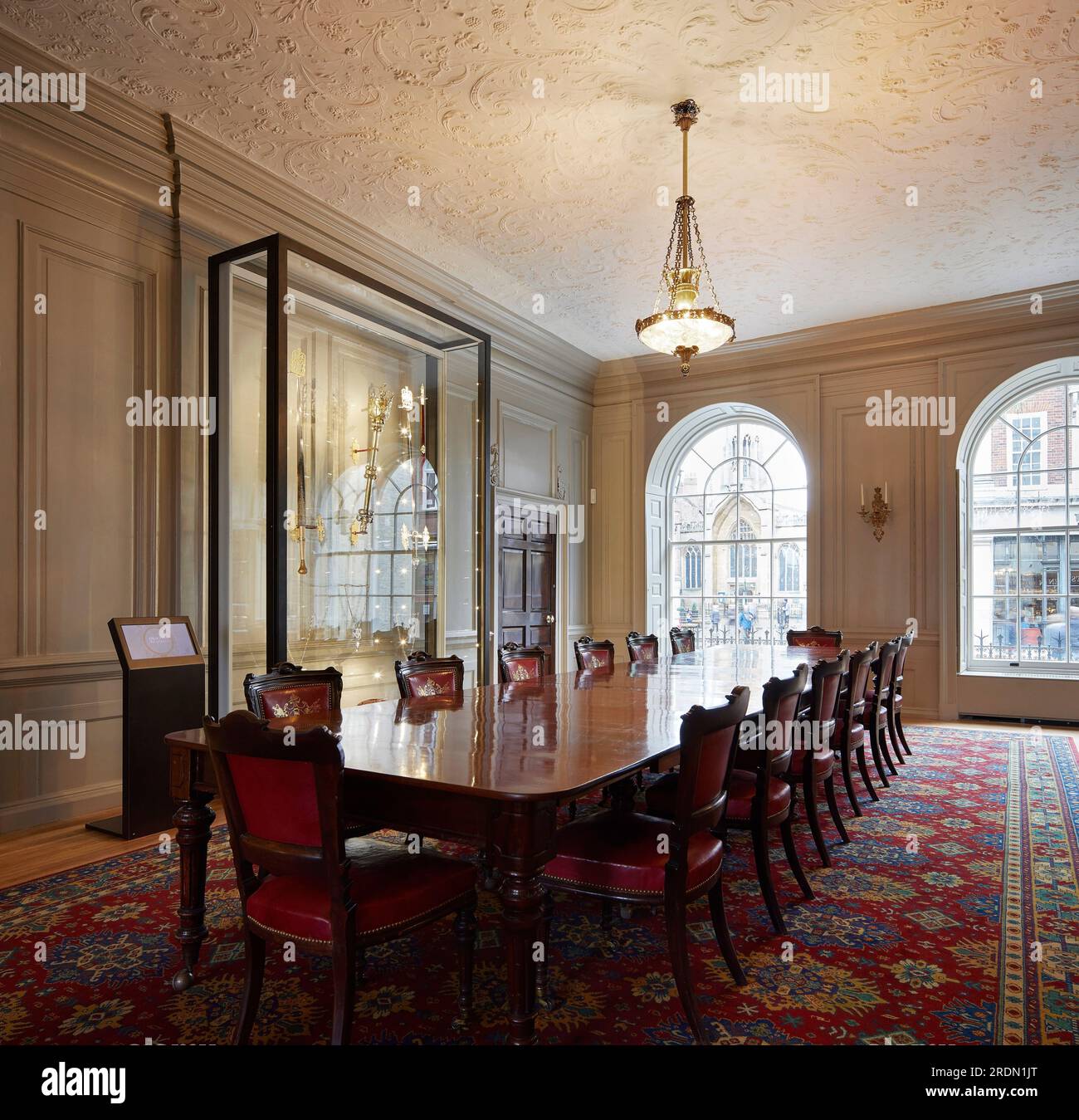 Conference room with display case. York Mansion House, York, United ...