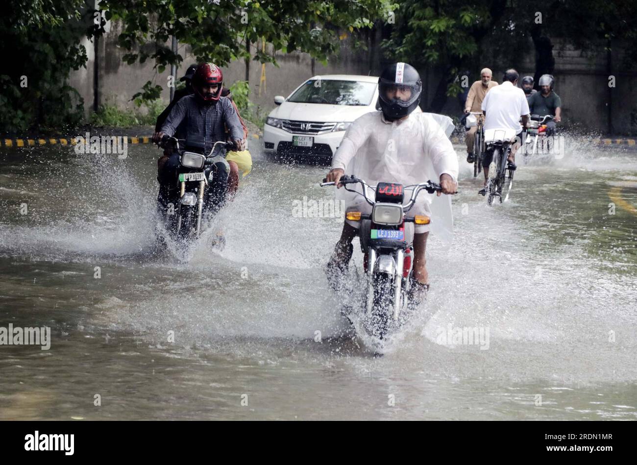 Commuters are facing difficulties in transportation due to stagnant ...