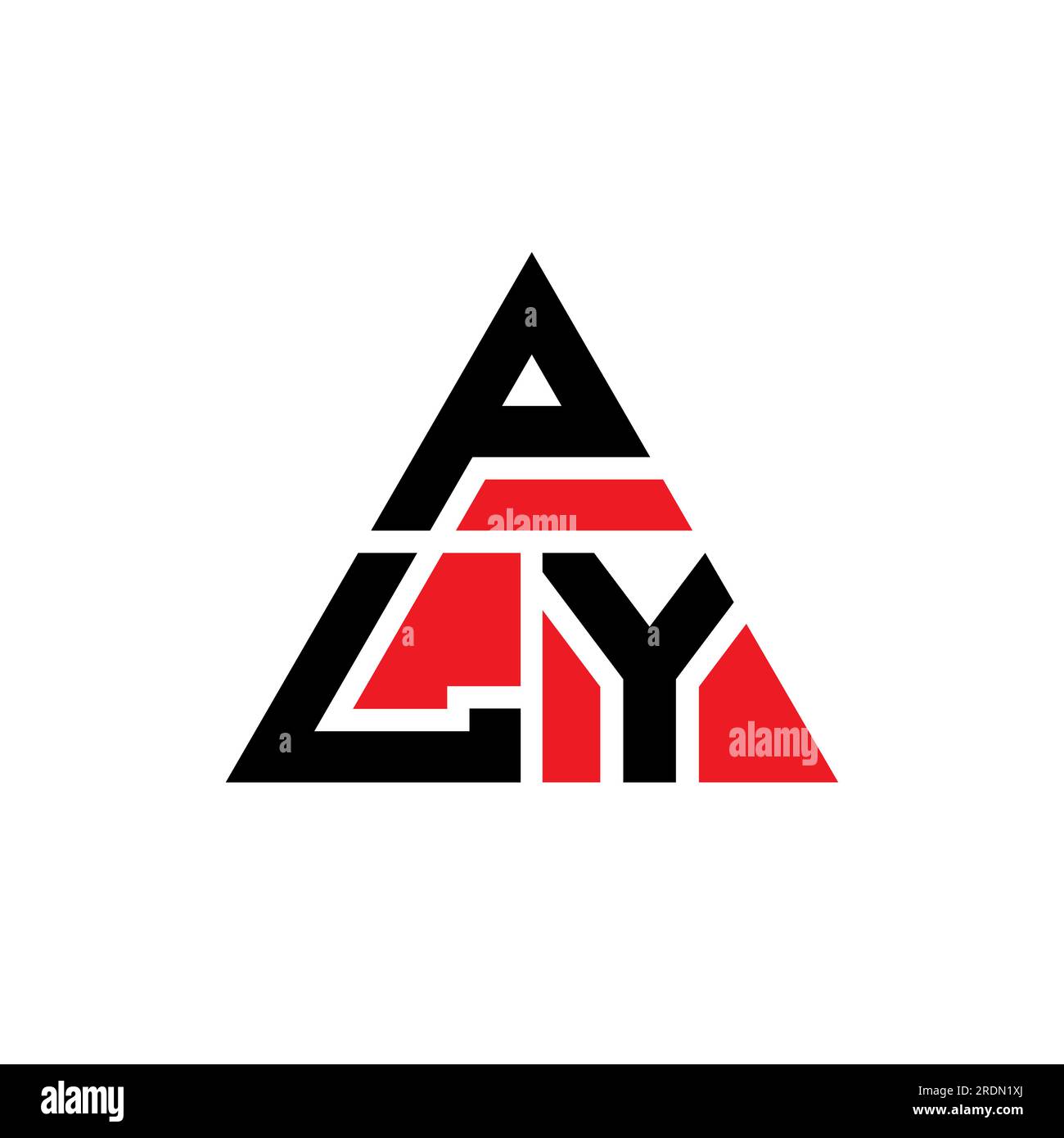 PLY triangle letter logo design with triangle shape. PLY triangle logo ...