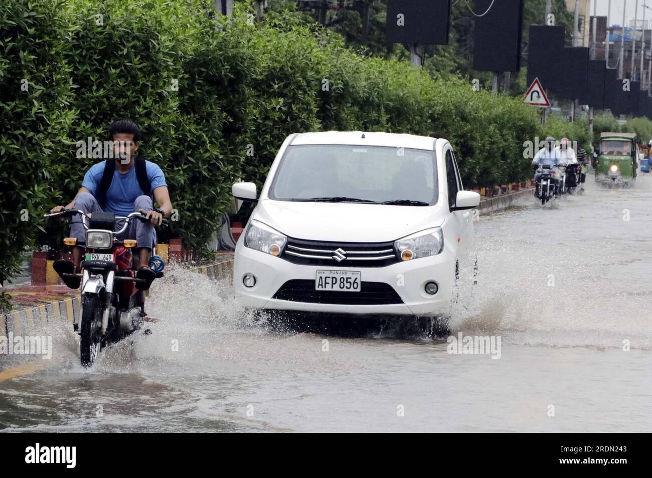 Commuters are facing difficulties in transportation due to stagnant ...