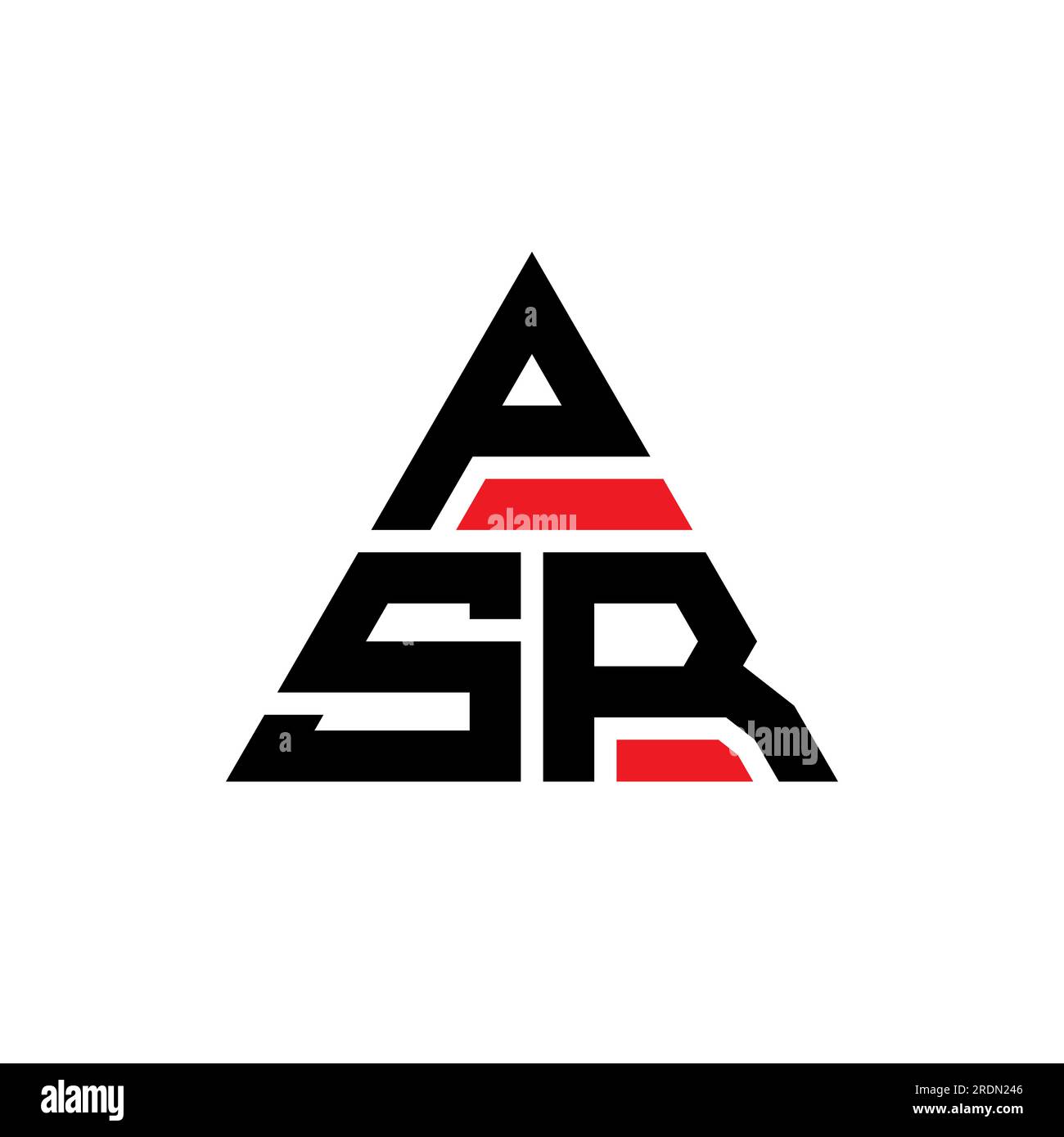 PSR triangle letter logo design with triangle shape. PSR triangle logo ...