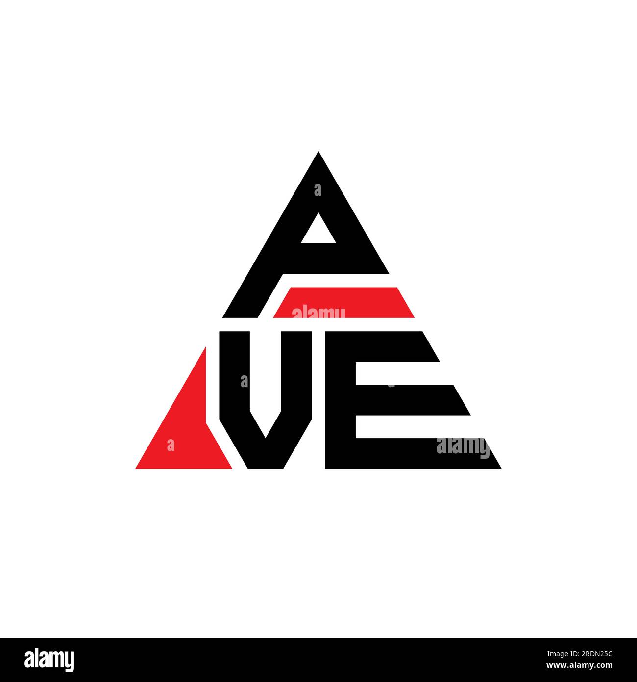 PVE triangle letter logo design with triangle shape. PVE triangle logo ...