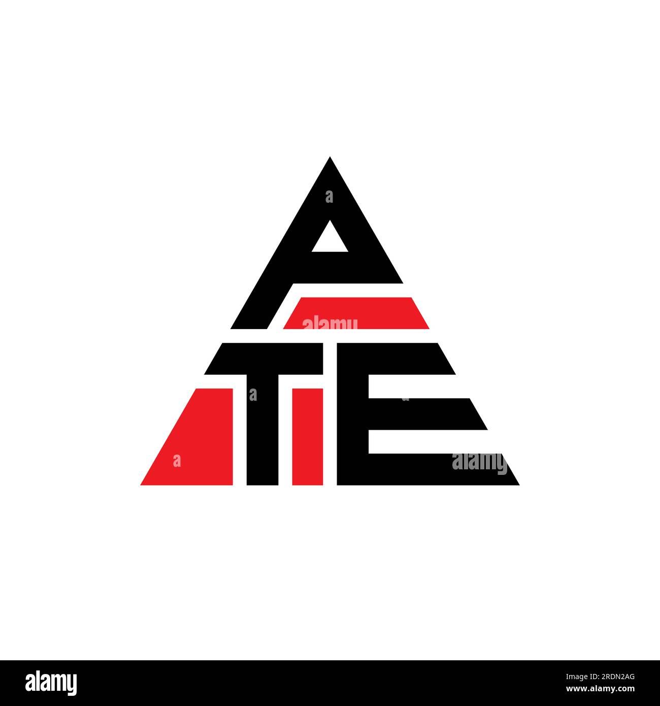 PTE triangle letter logo design with triangle shape. PTE triangle logo ...