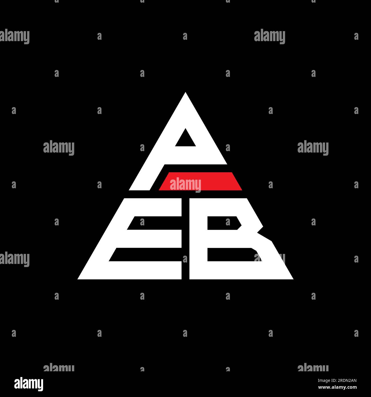 PEB triangle letter logo design with triangle shape. PEB triangle logo ...