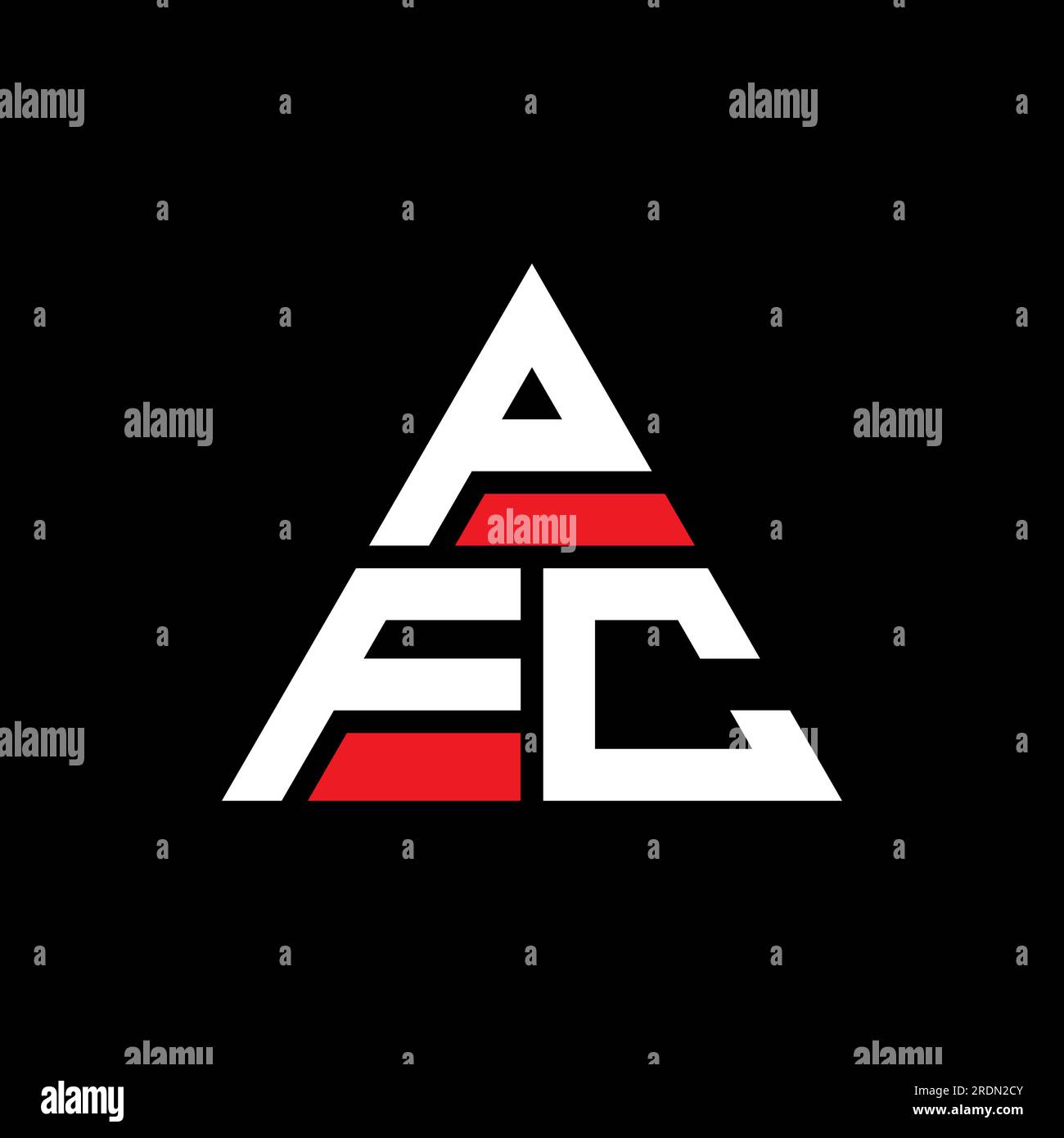 PFC triangle letter logo design with triangle shape. PFC triangle logo ...