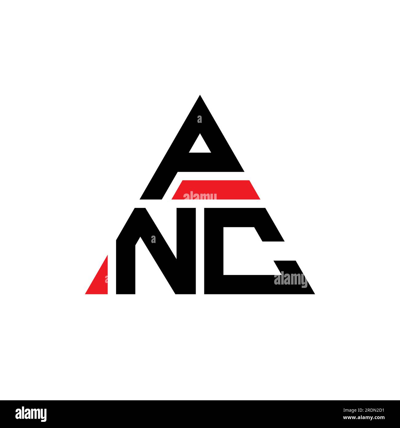 PNC triangle letter logo design with triangle shape. PNC triangle logo ...
