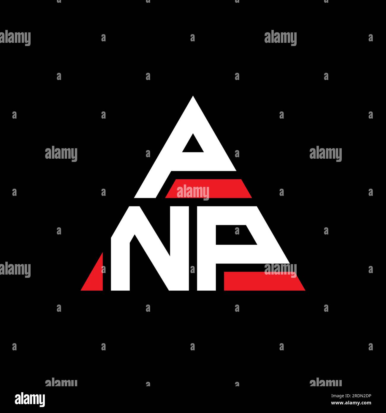 PNP triangle letter logo design with triangle shape. PNP triangle logo ...