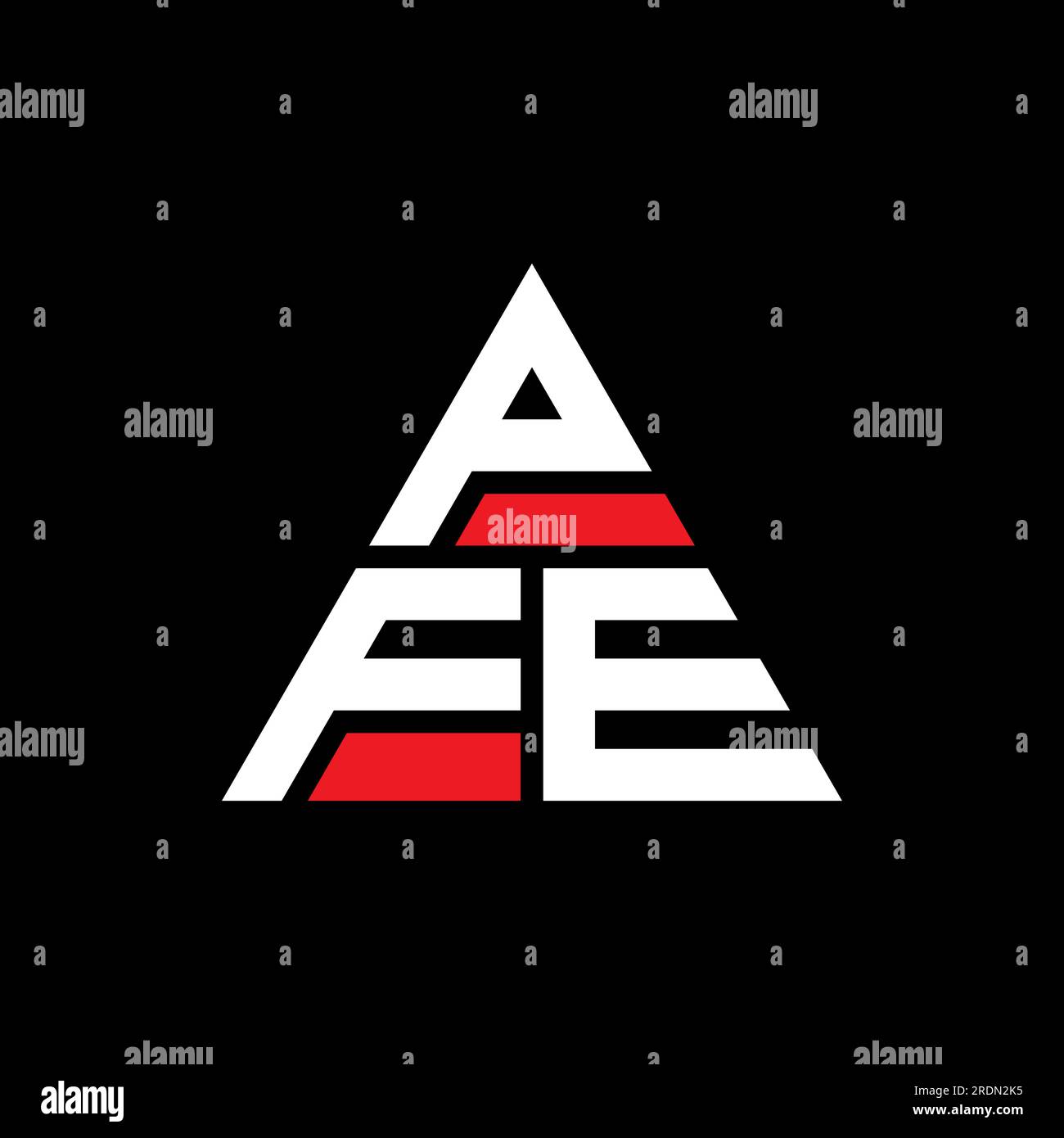 PFE triangle letter logo design with triangle shape. PFE triangle logo ...