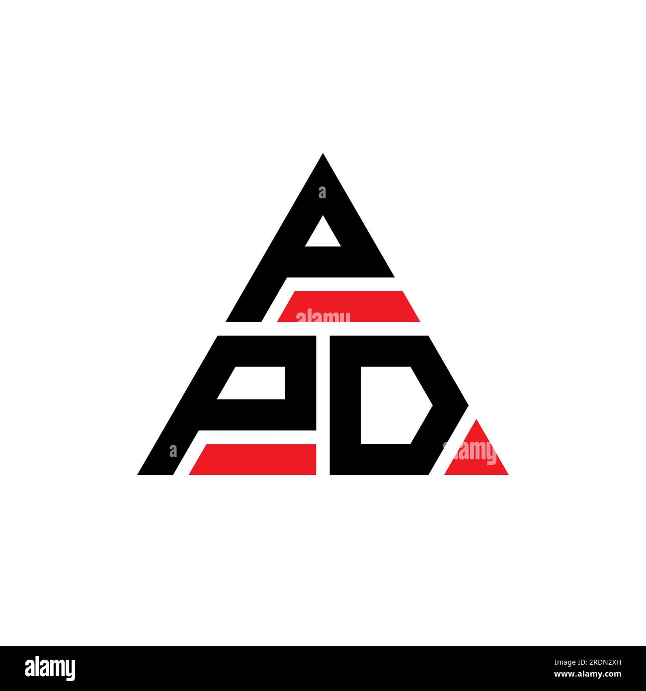 PPD triangle letter logo design with triangle shape. PPD triangle logo ...