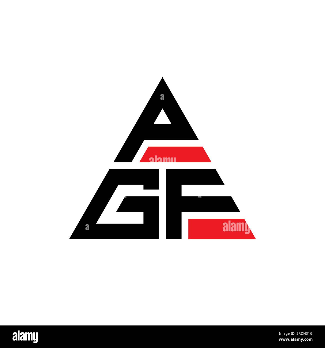 PGF triangle letter logo design with triangle shape. PGF triangle logo ...