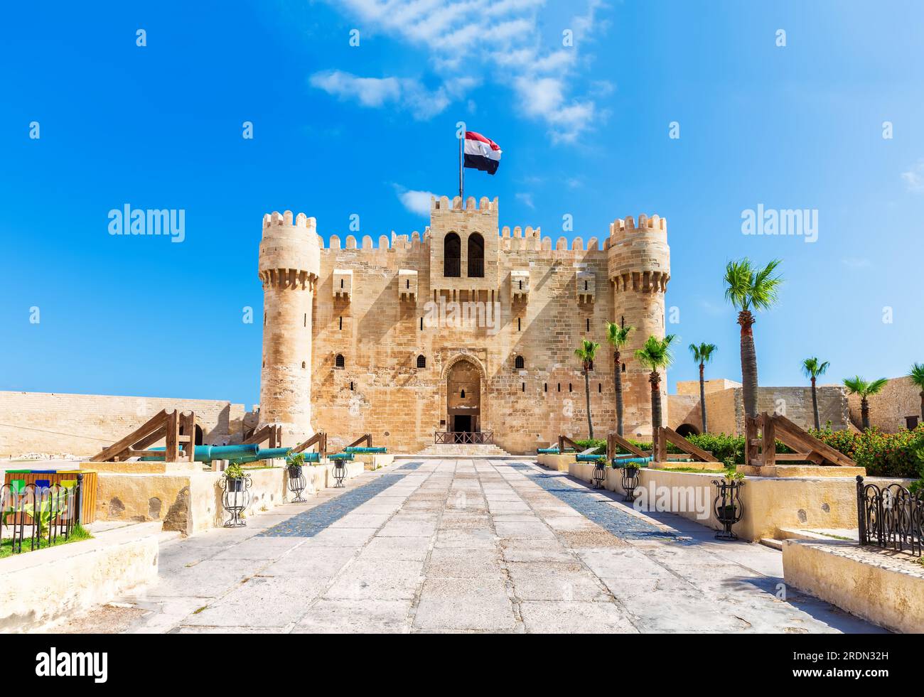 Citadel of Qaitbay, famous medieval fort built on the place of ...