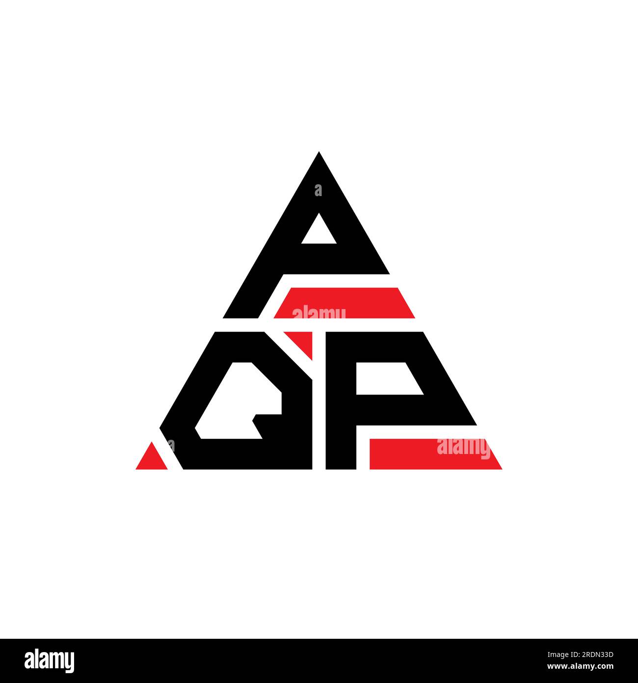 PQP triangle letter logo design with triangle shape. PQP triangle logo ...