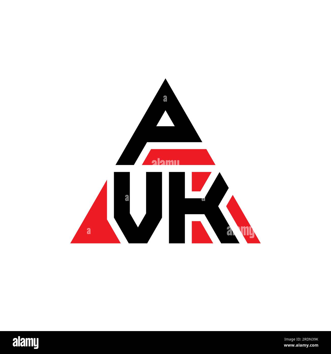 PVK triangle letter logo design with triangle shape. PVK triangle logo design monogram. PVK ...