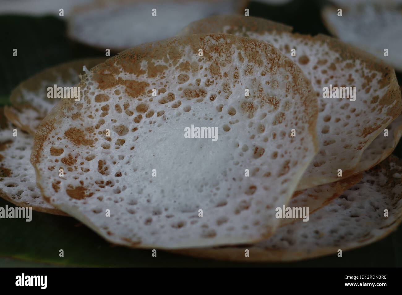 Laced Rice Crepes. Fermented rice pancakes made with fermented rice ...