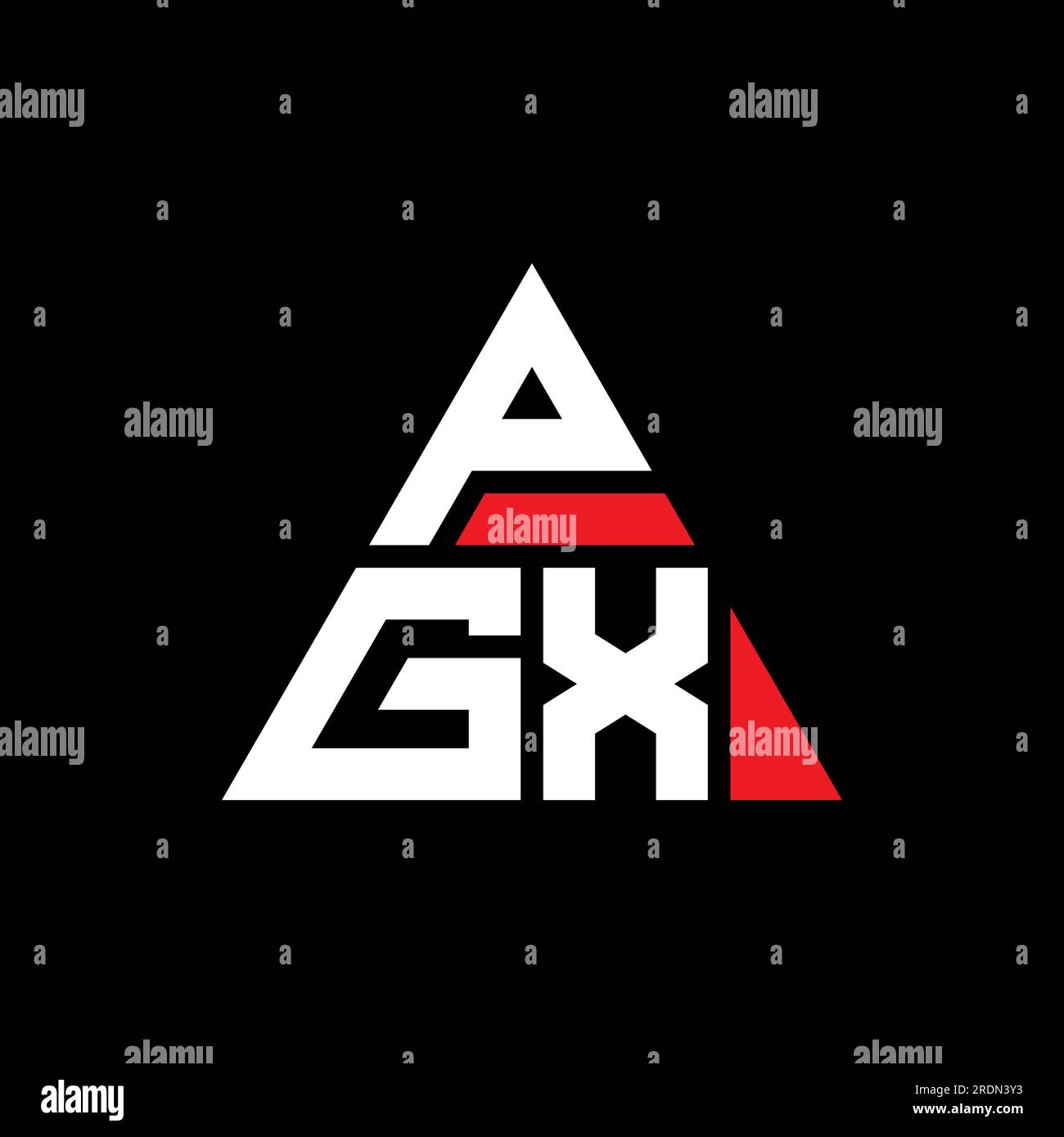 PGX triangle letter logo design with triangle shape. PGX triangle logo ...