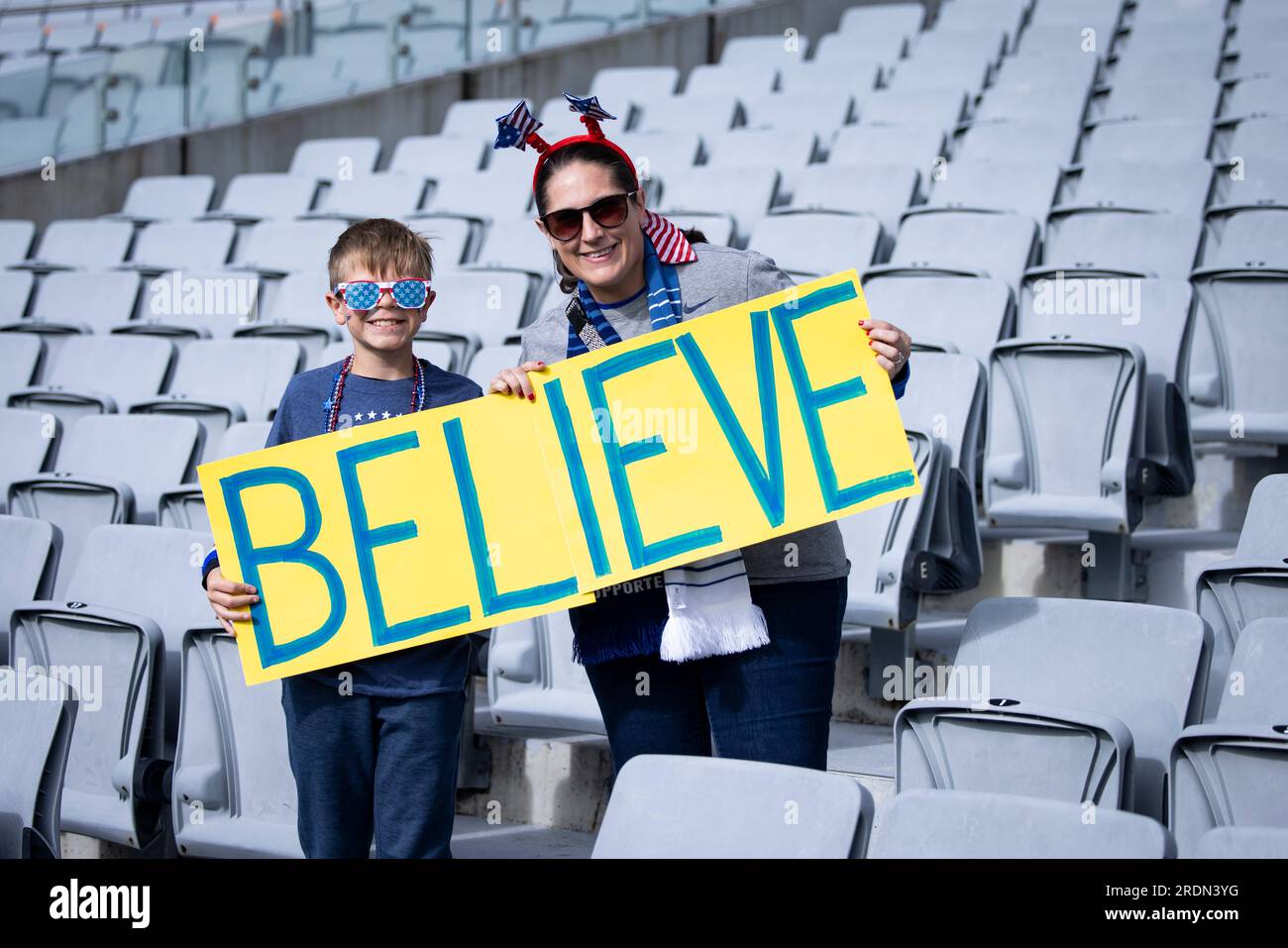 Ted lasso believe sign hi-res stock photography and images - Alamy