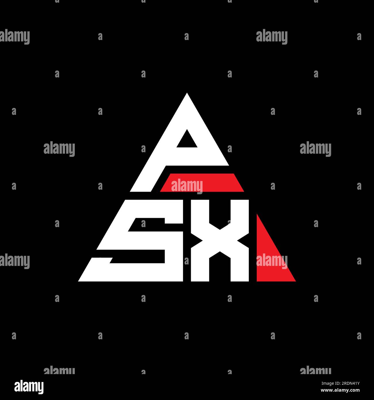 PSX triangle letter logo design with triangle shape. PSX triangle logo ...