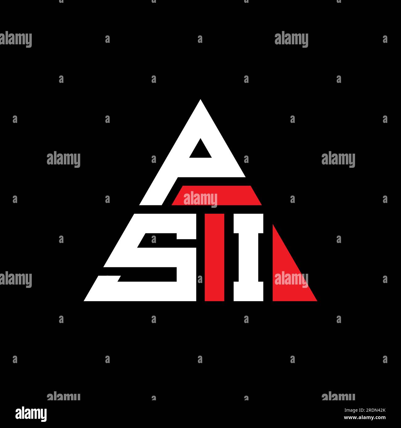 PSI triangle letter logo design with triangle shape. PSI triangle logo ...