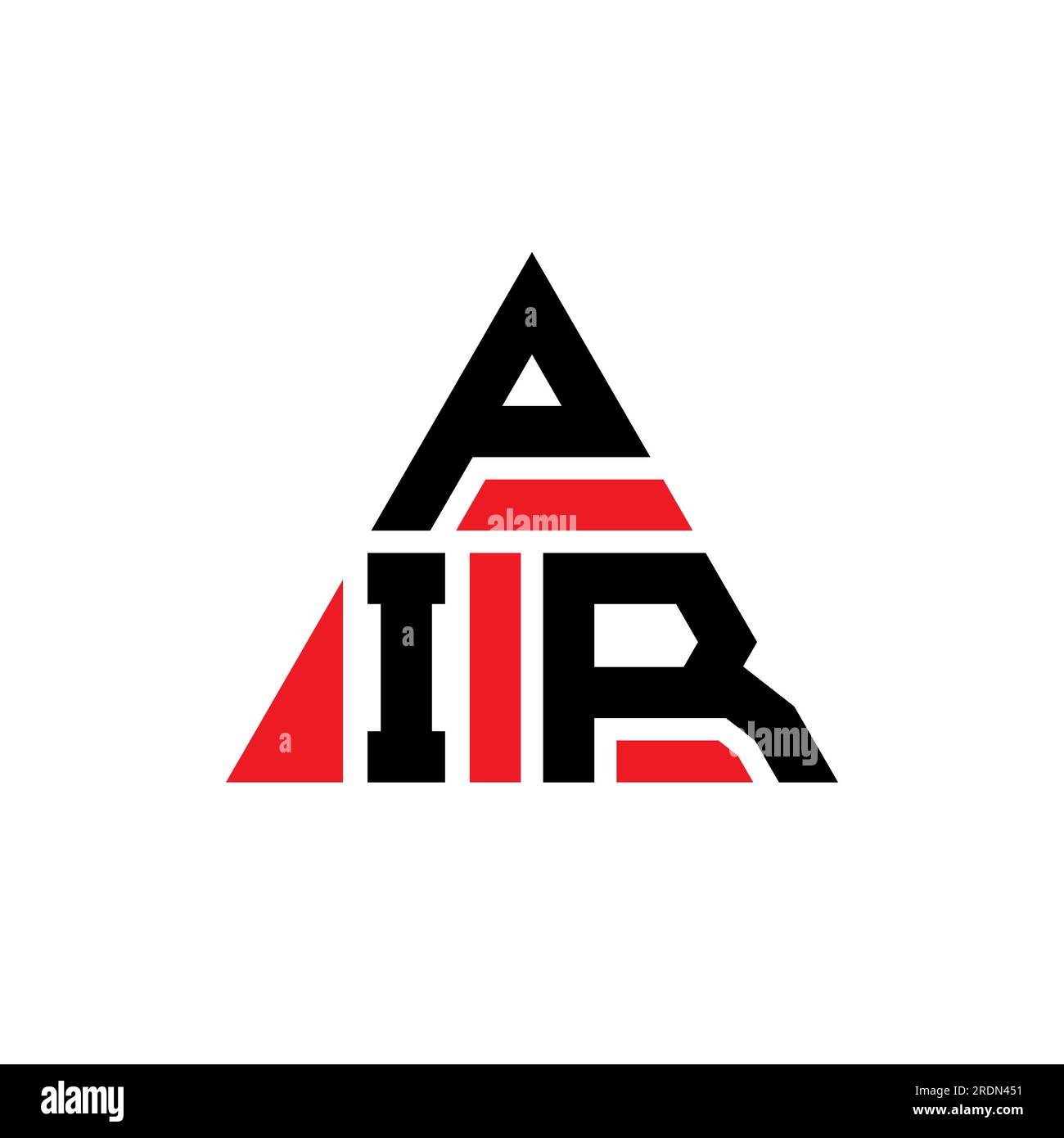 PIR triangle letter logo design with triangle shape. PIR triangle logo ...