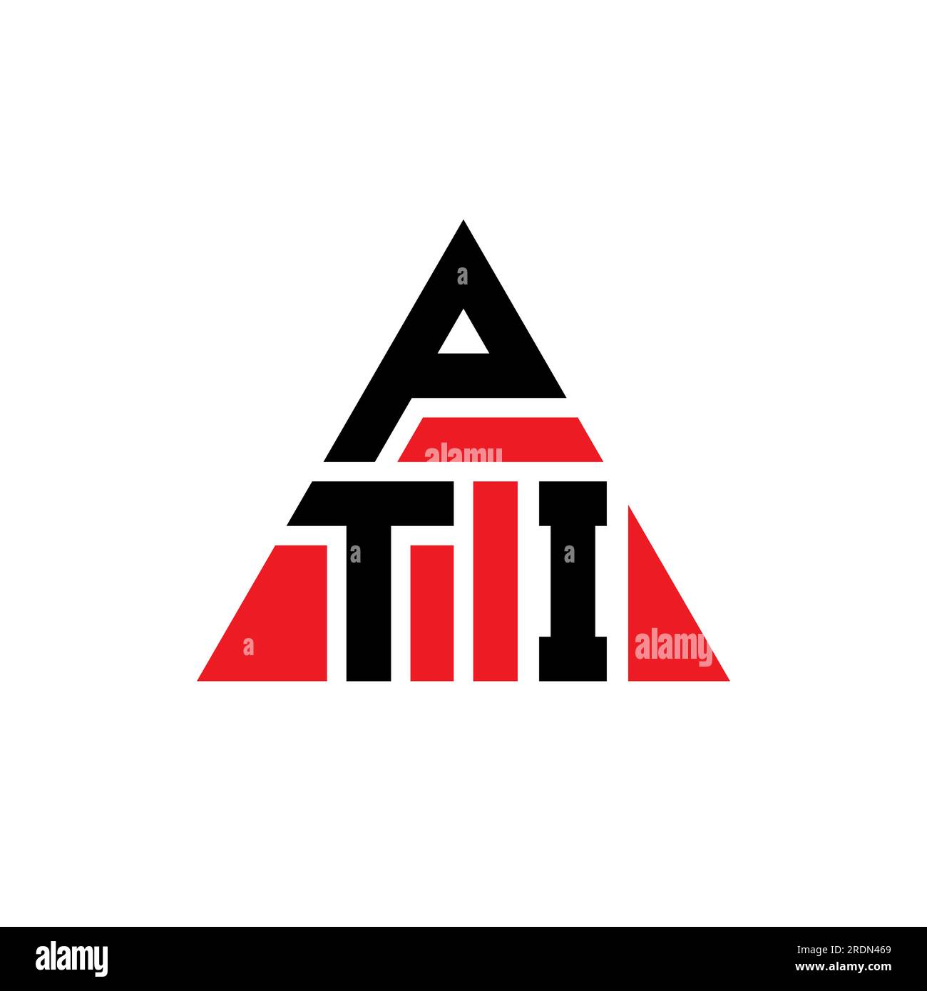 PTI triangle letter logo design with triangle shape. PTI triangle logo ...