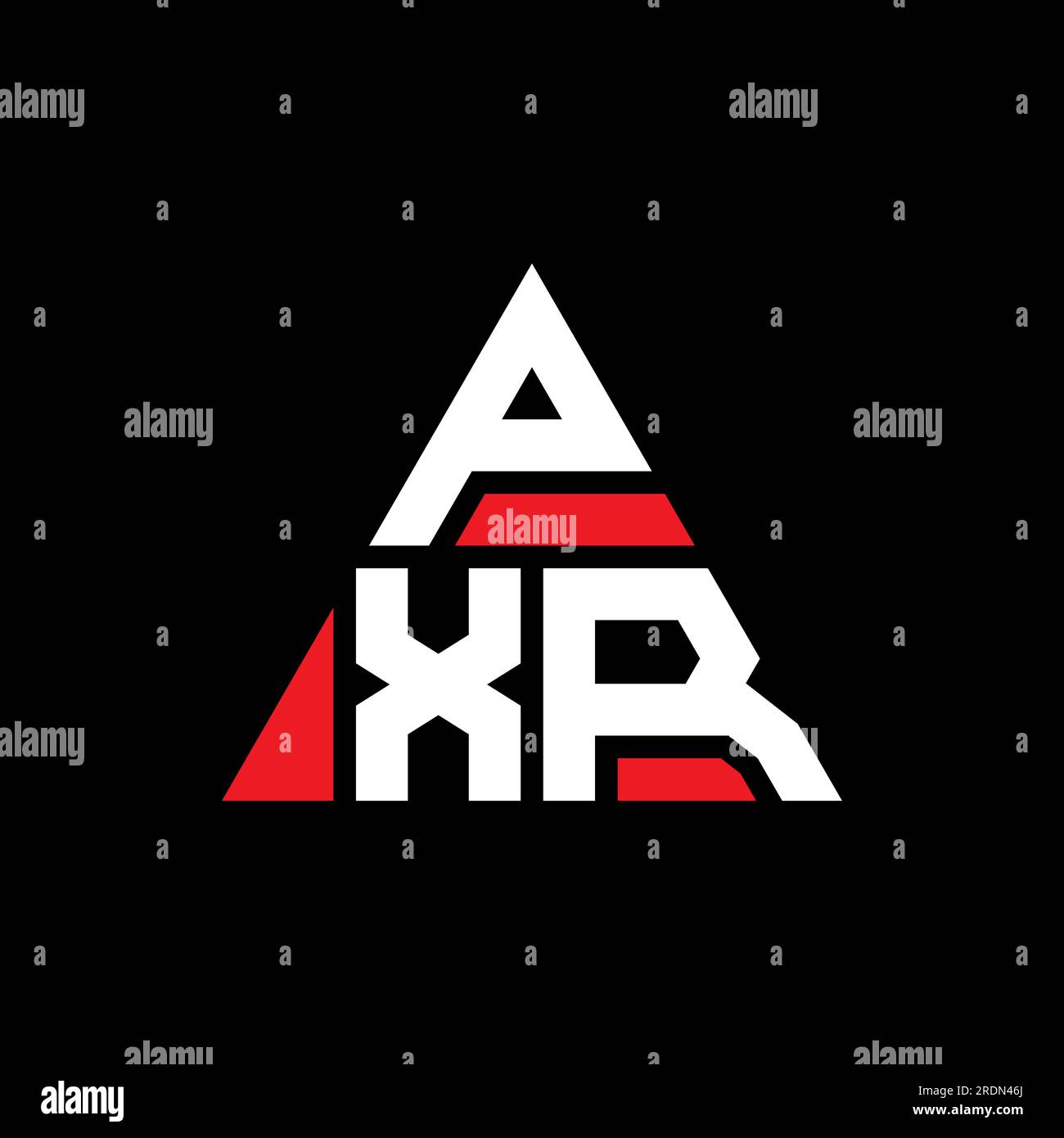 PXR triangle letter logo design with triangle shape. PXR triangle logo ...