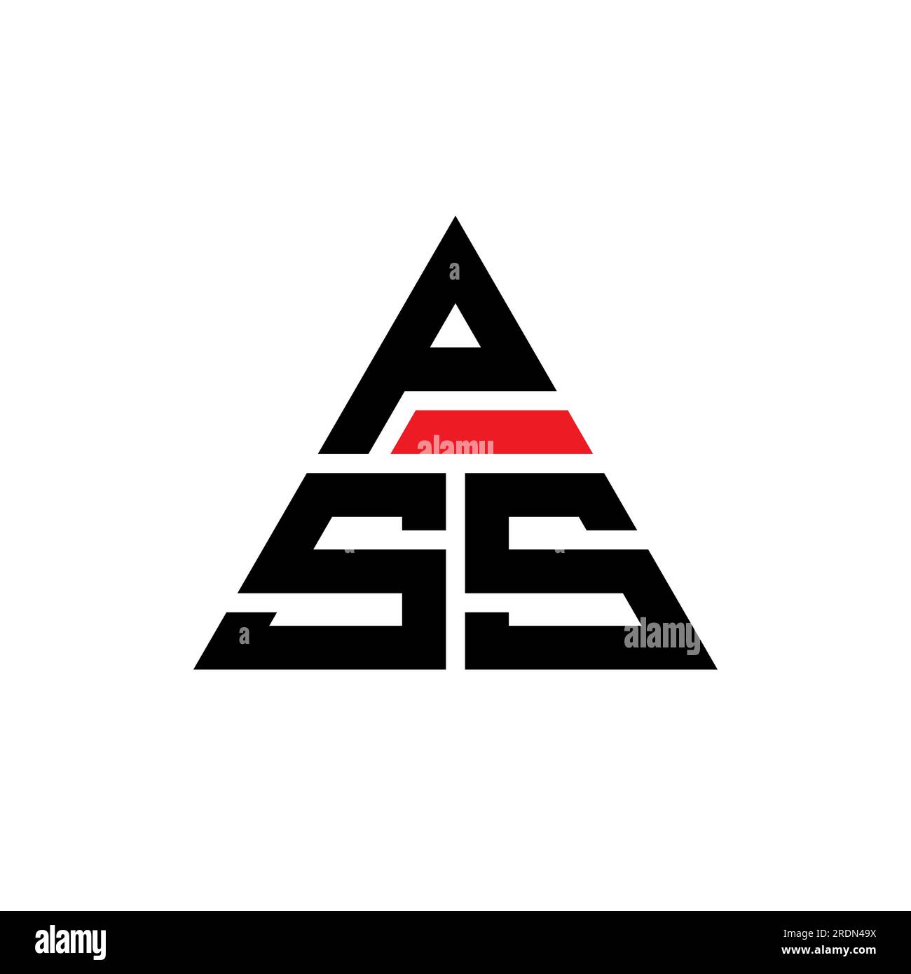 PSS triangle letter logo design with triangle shape. PSS triangle logo ...