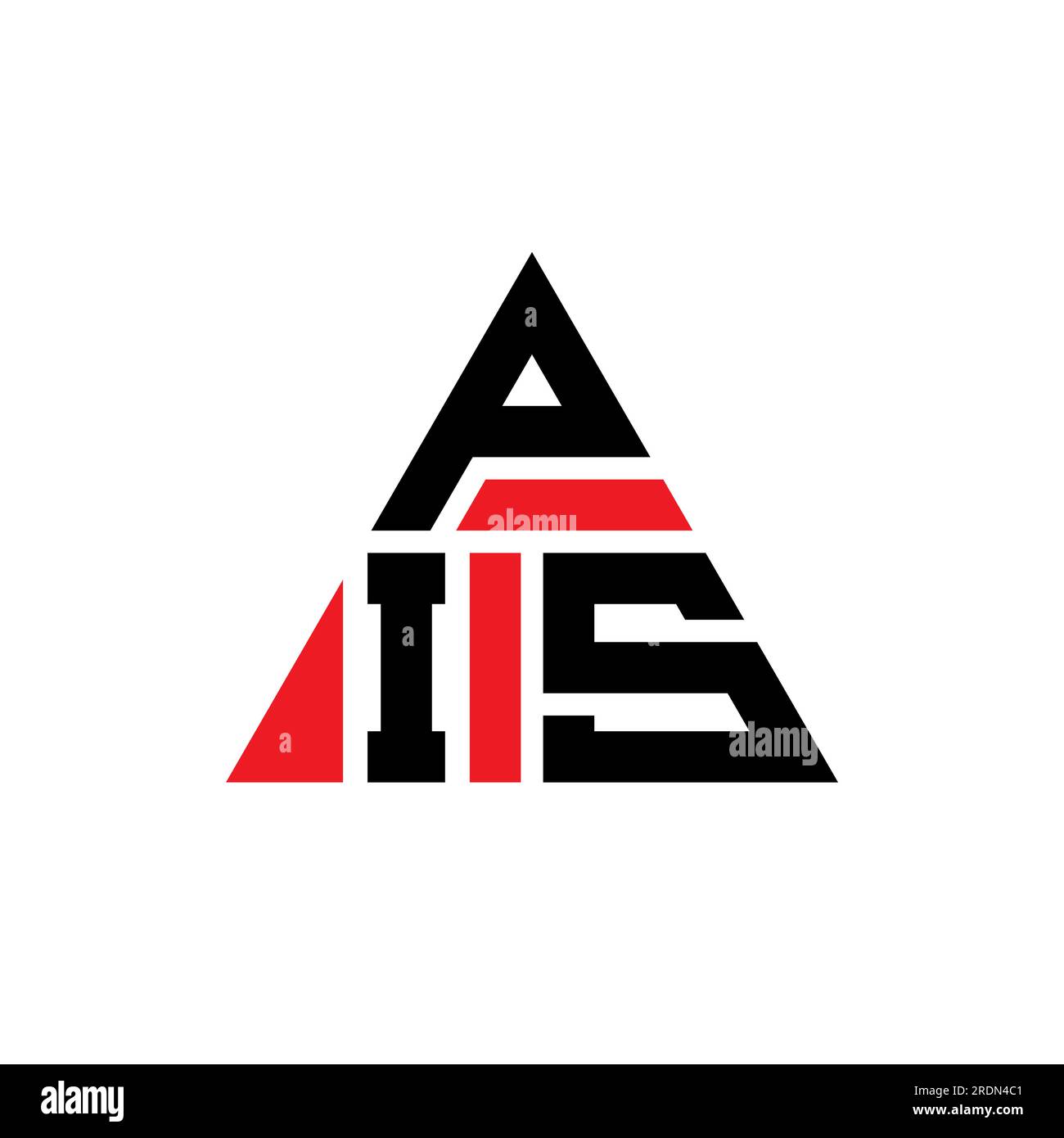 PIS triangle letter logo design with triangle shape. PIS triangle logo design monogram. PIS ...