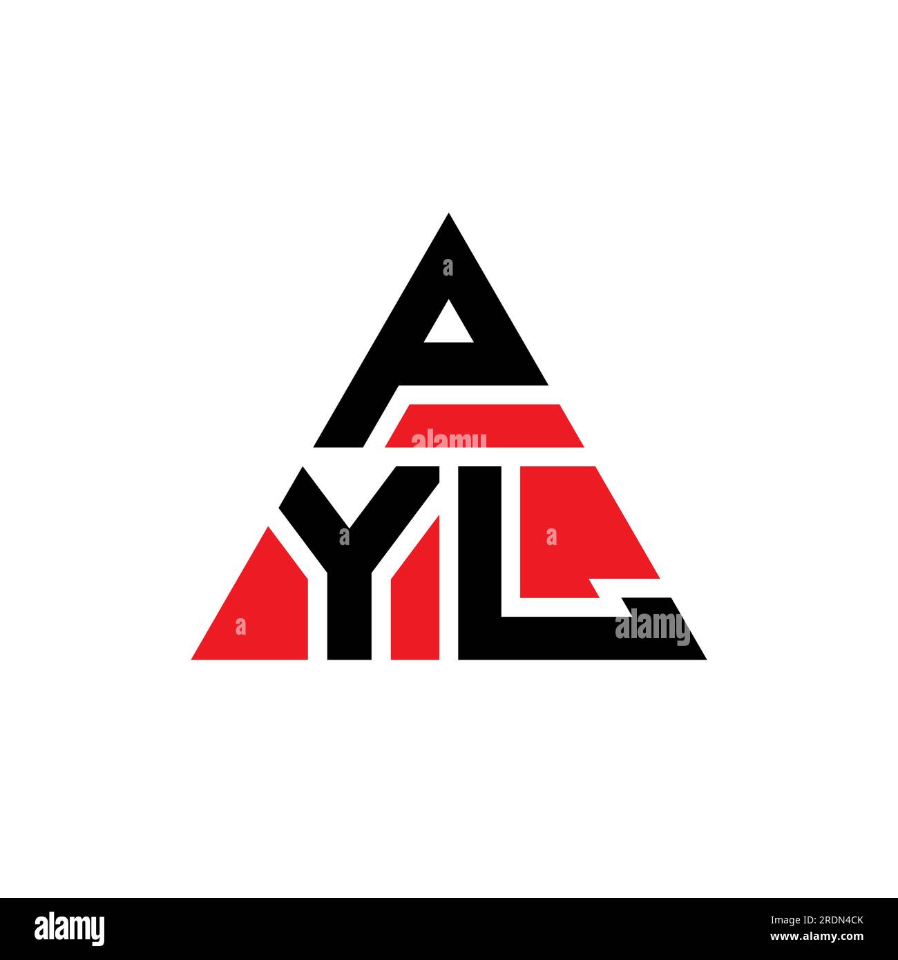 PYL triangle letter logo design with triangle shape. PYL triangle logo ...