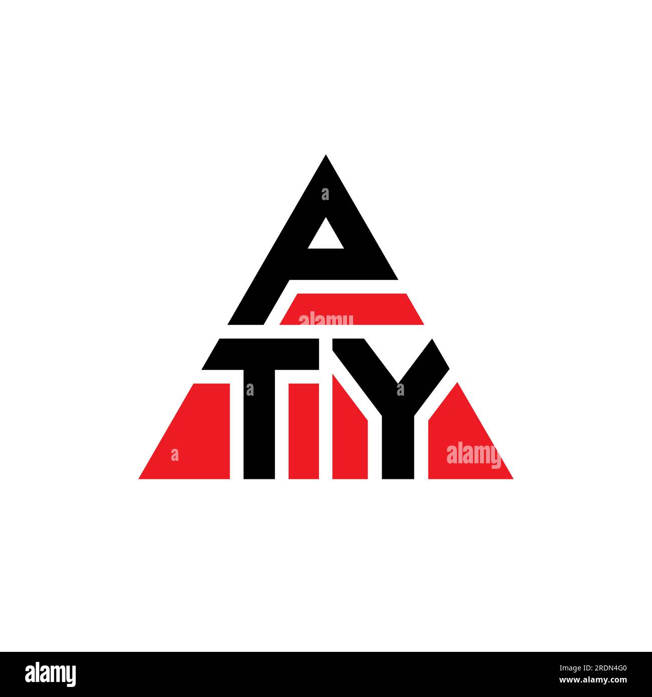 PTY triangle letter logo design with triangle shape. PTY triangle logo ...