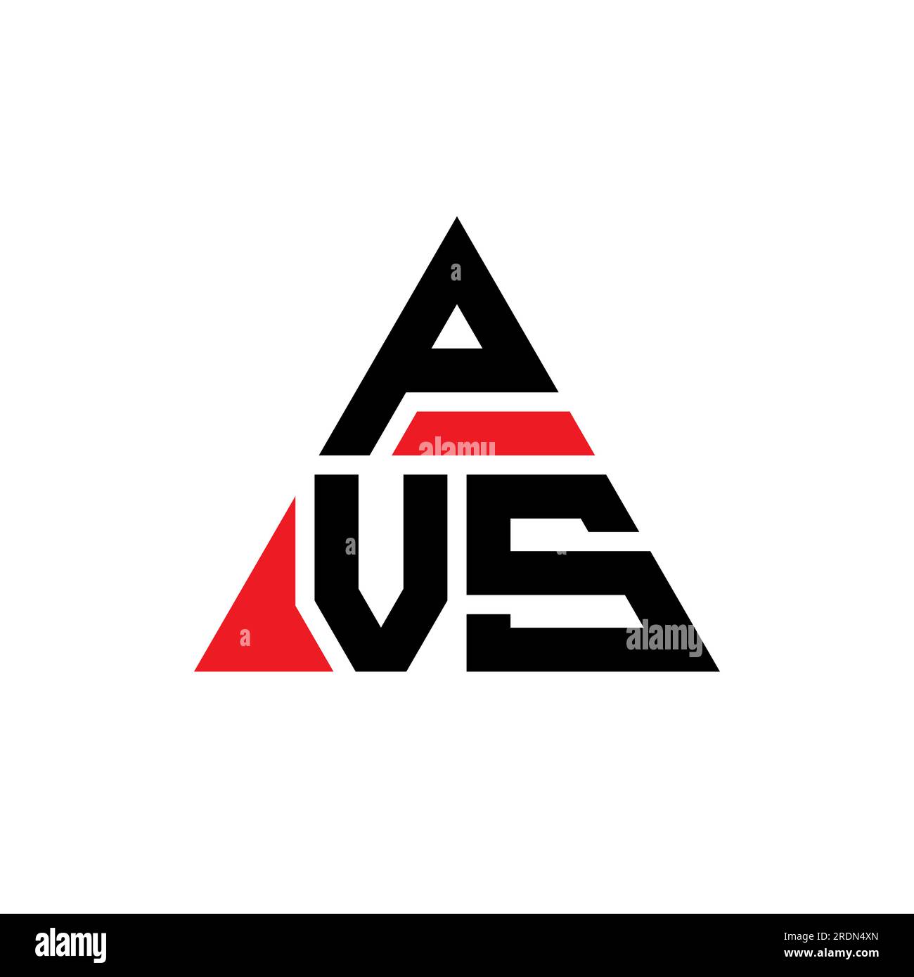 PVS triangle letter logo design with triangle shape. PVS triangle logo ...