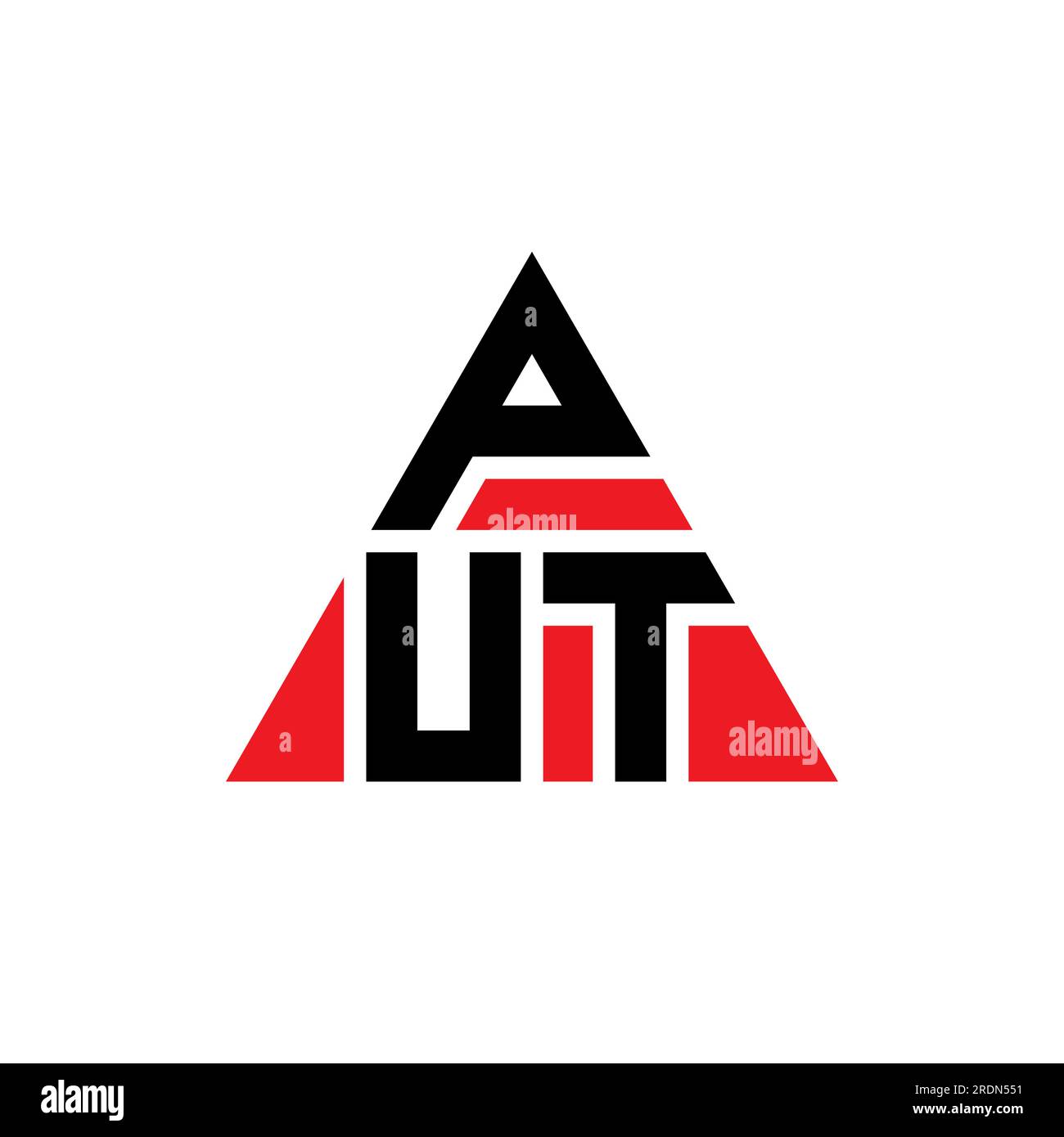 PUT triangle letter logo design with triangle shape. PUT triangle logo ...