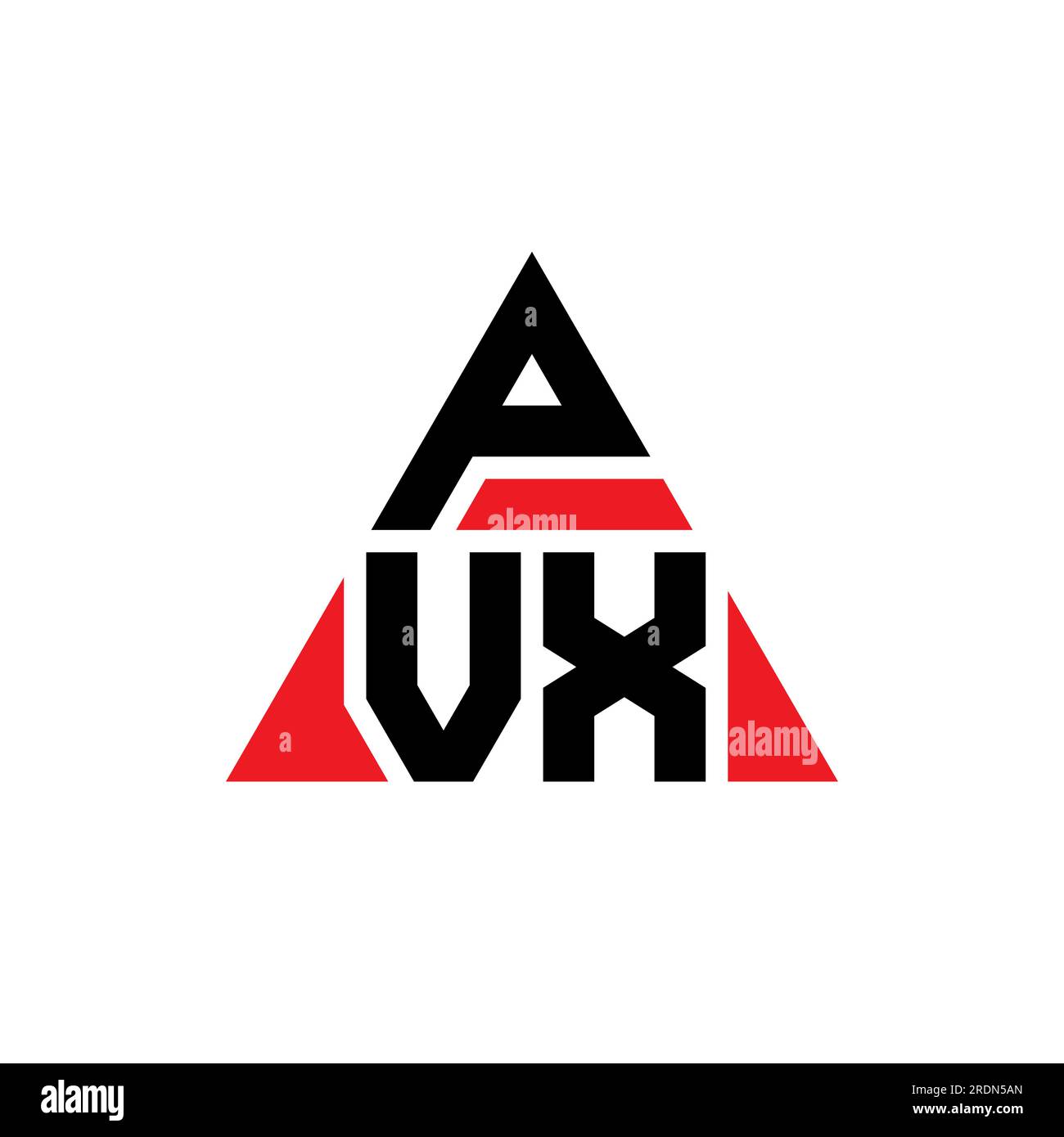 PVX triangle letter logo design with triangle shape. PVX triangle logo ...