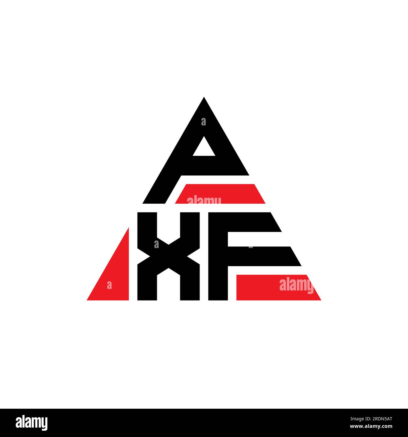 PXF triangle letter logo design with triangle shape. PXF triangle logo ...