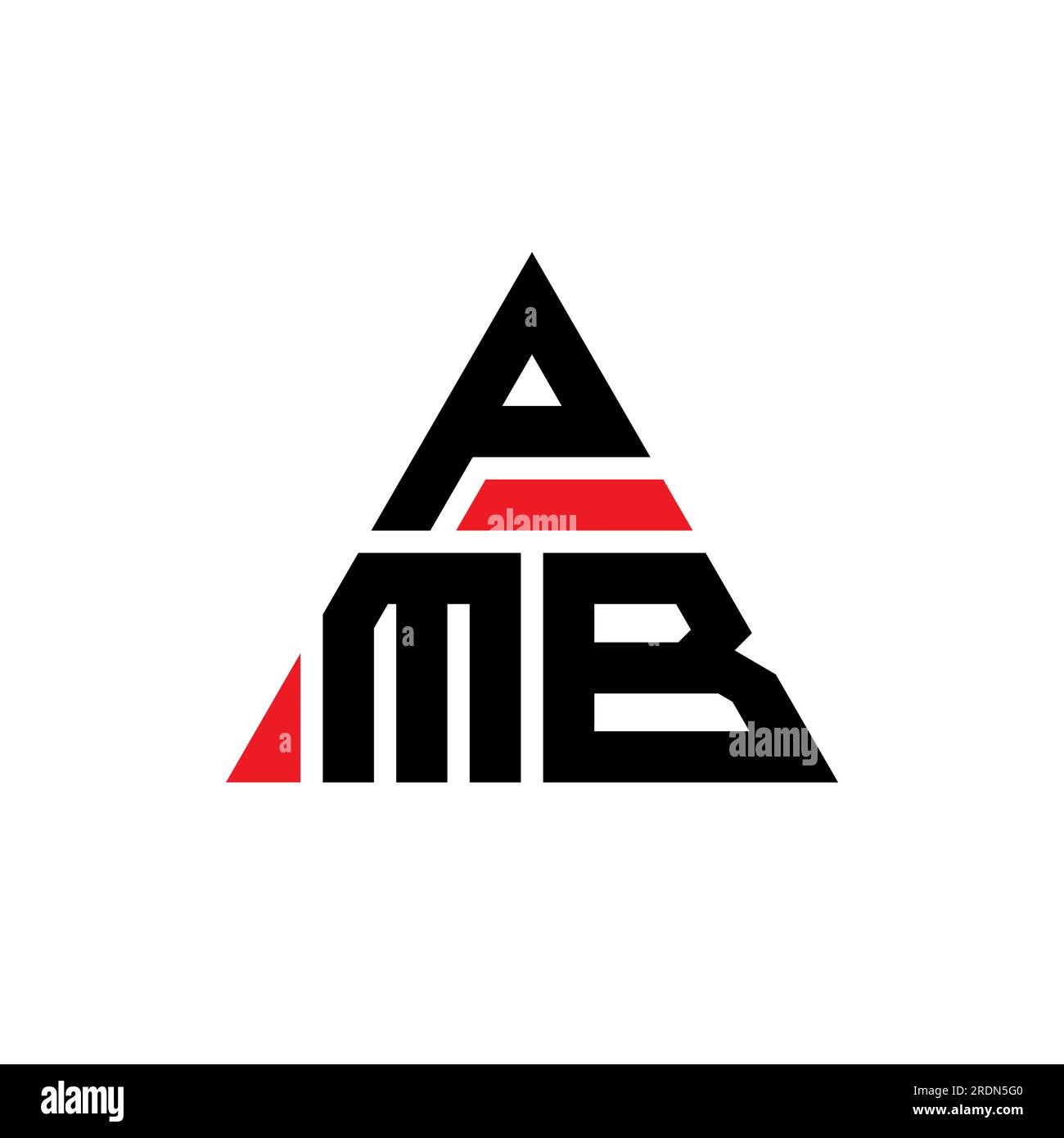 PMB triangle letter logo design with triangle shape. PMB triangle logo ...